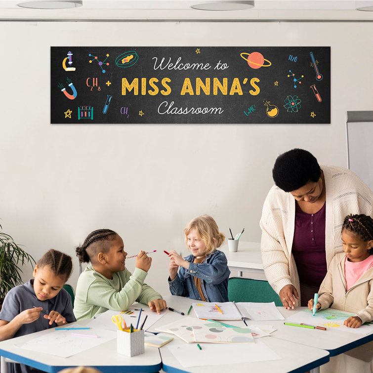 Koyal Wholesale Horizontal Large Custom Classroom Welcome Banner Sign ...