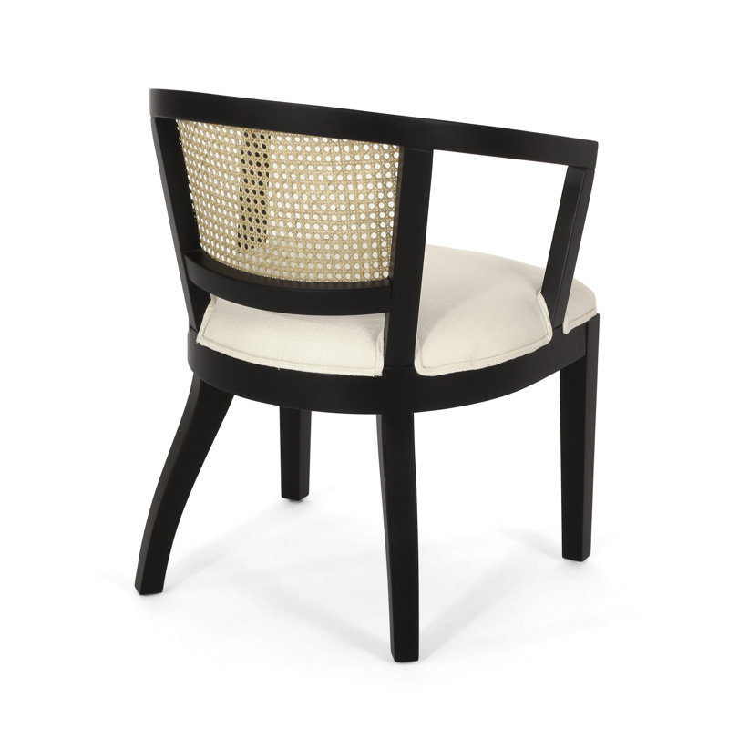 Bay Isle Home™ Benson Rubberwood Dining Arm Chairs With Cane Web ...