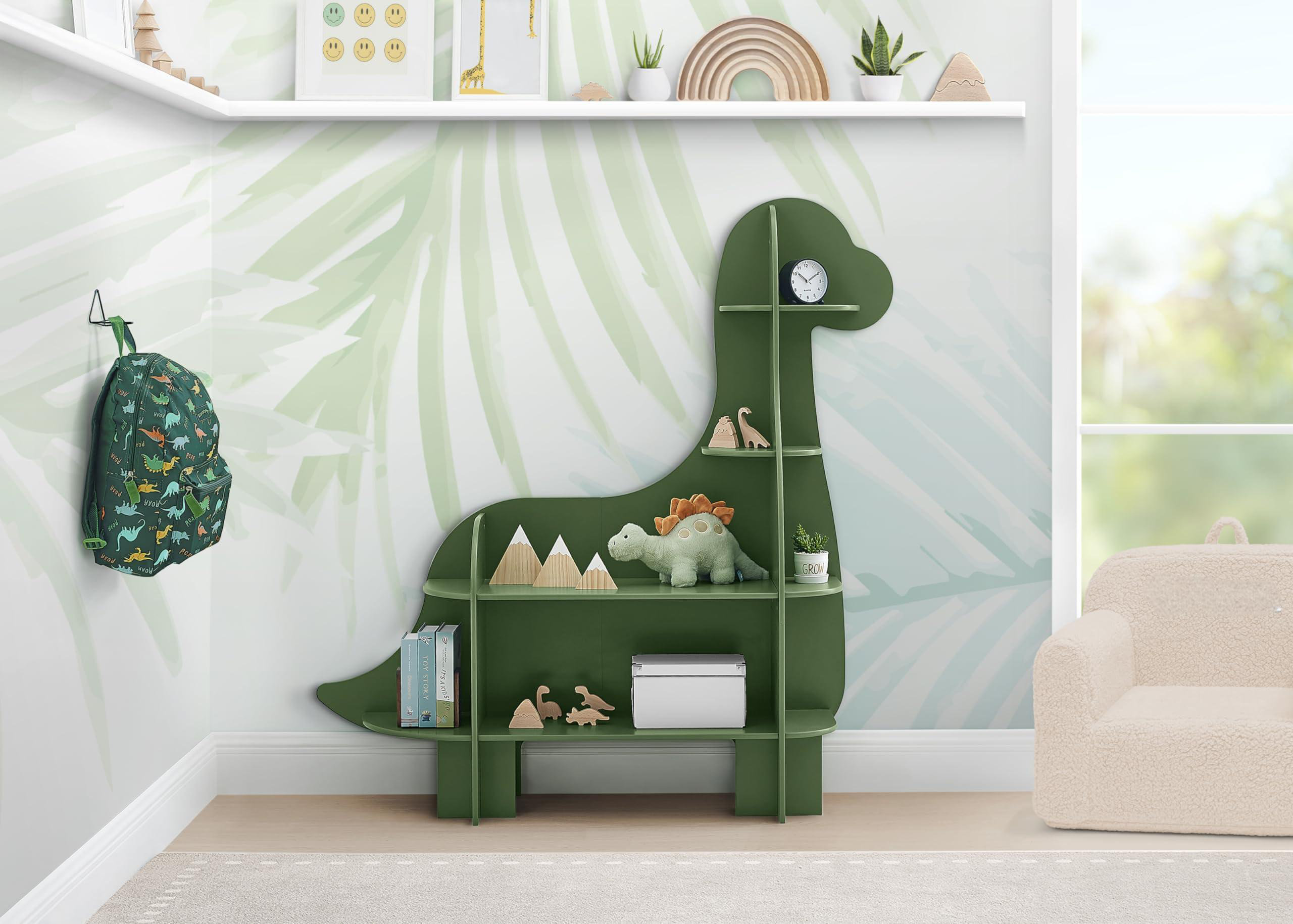 Indigo Safari Dinosaur Bookcase , Fern Green | Wayfair
