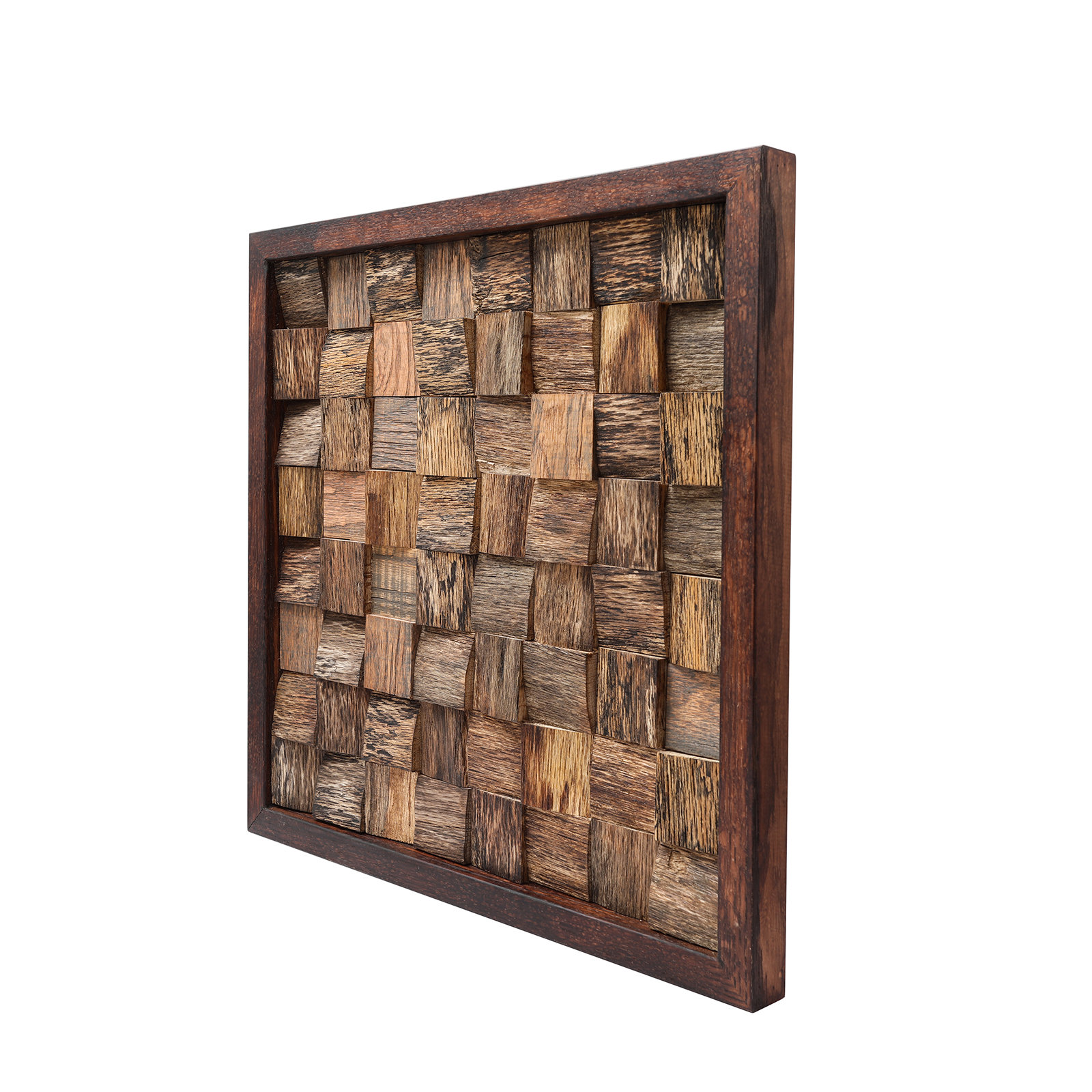 Millwood Pines Rustic Abstract Wall Decor on Solid Wood - Wayfair Canada