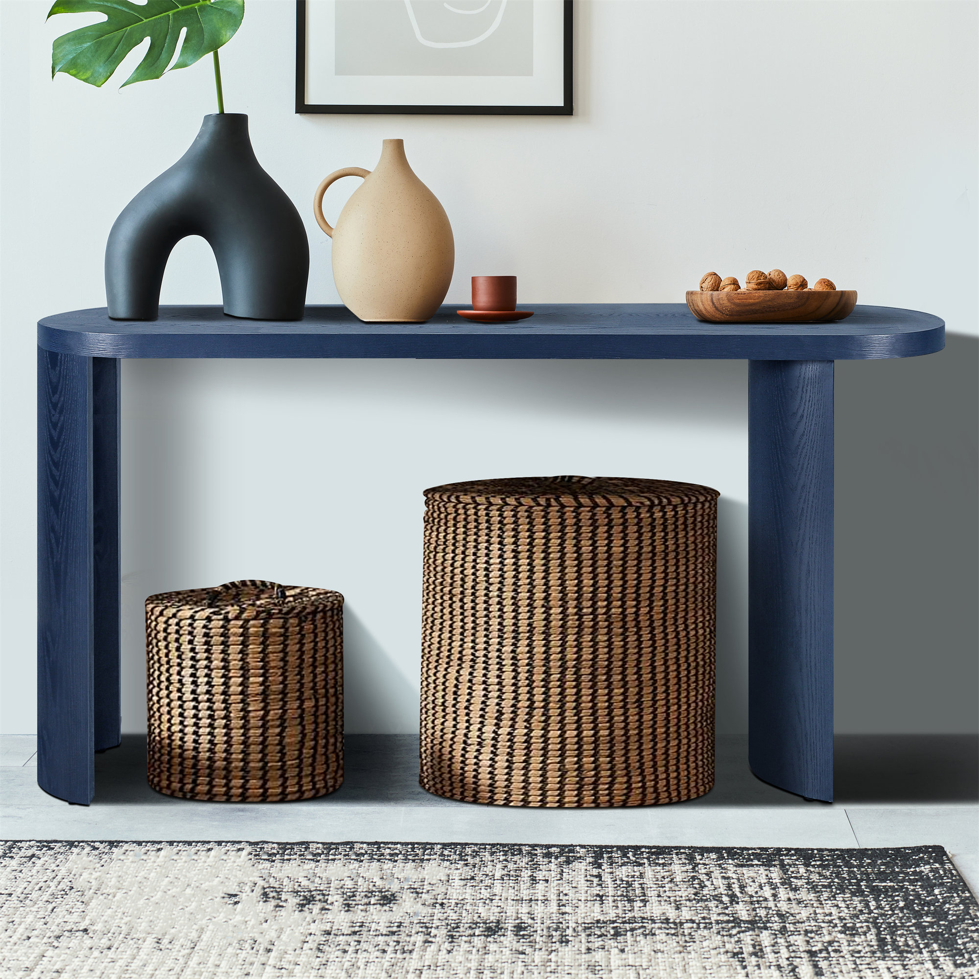 Latitude Run® Modern Console Table With Curved Legs Support The ...