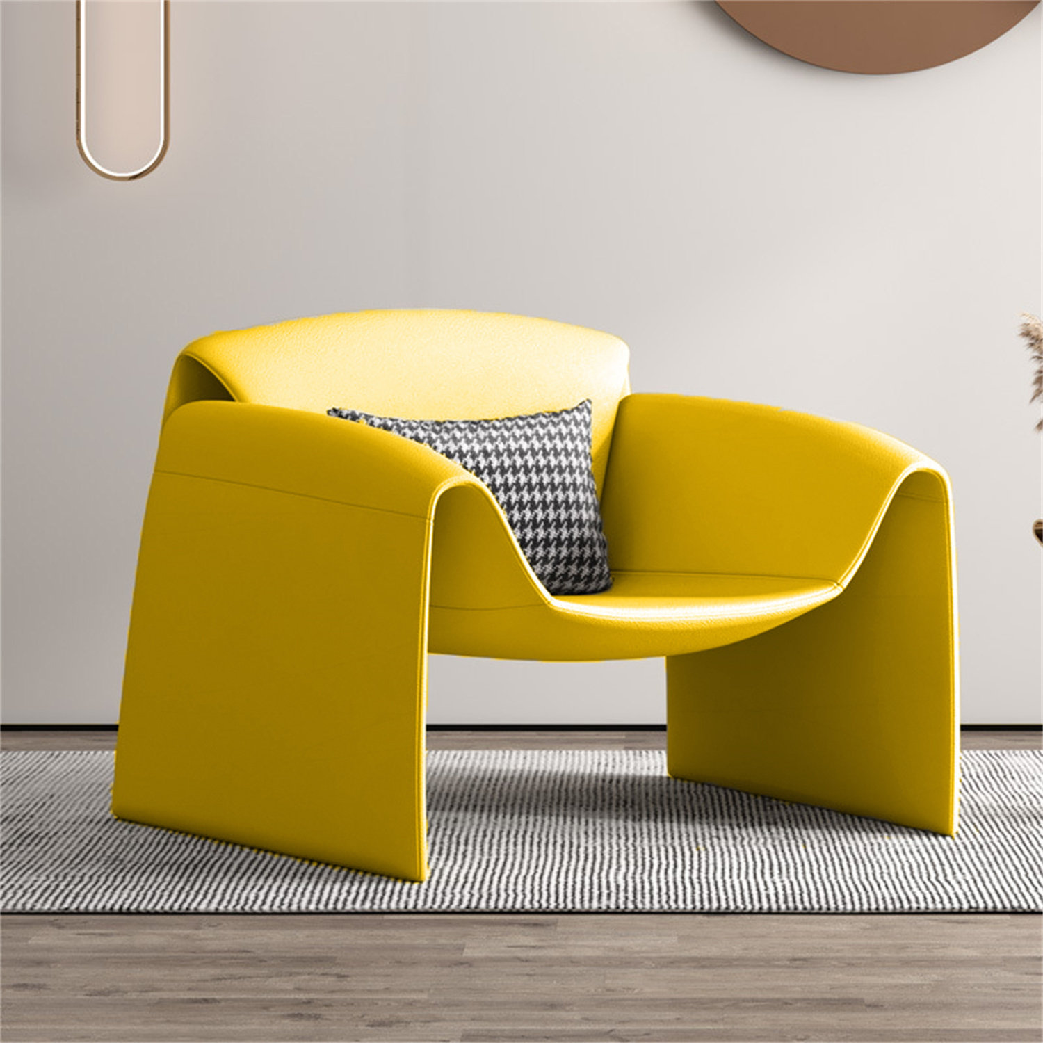Brayden Studio® Apolinario Modern Arm Sofa Chair, Single Lazy Chair ...