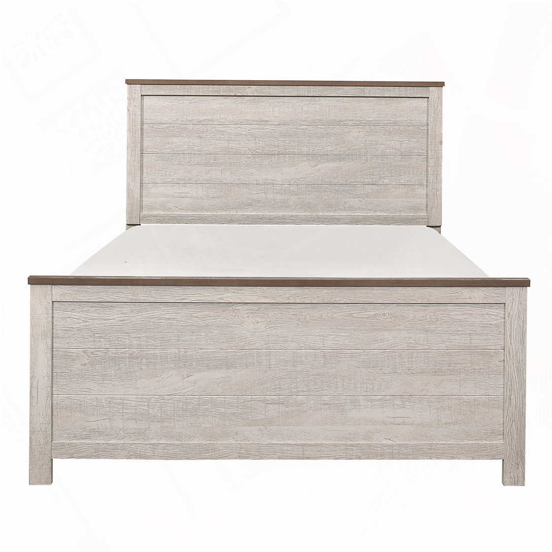 Lark Manor™ Rustic Panel Bed with Wood Headboard and Footboard | Wayfair