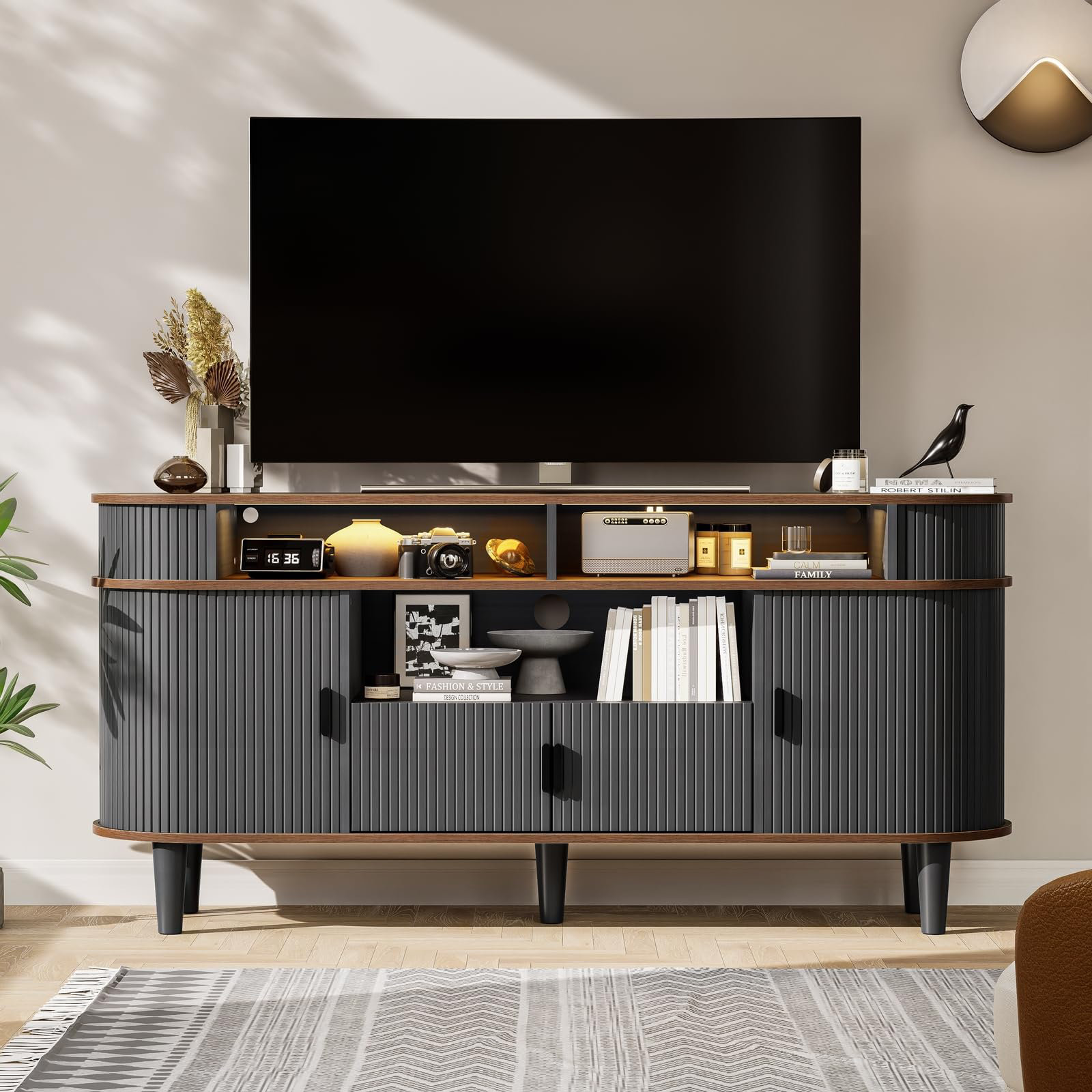 George Oliver Fluted TV Stands For Tvs Up To 65" & Reviews | Wayfair
