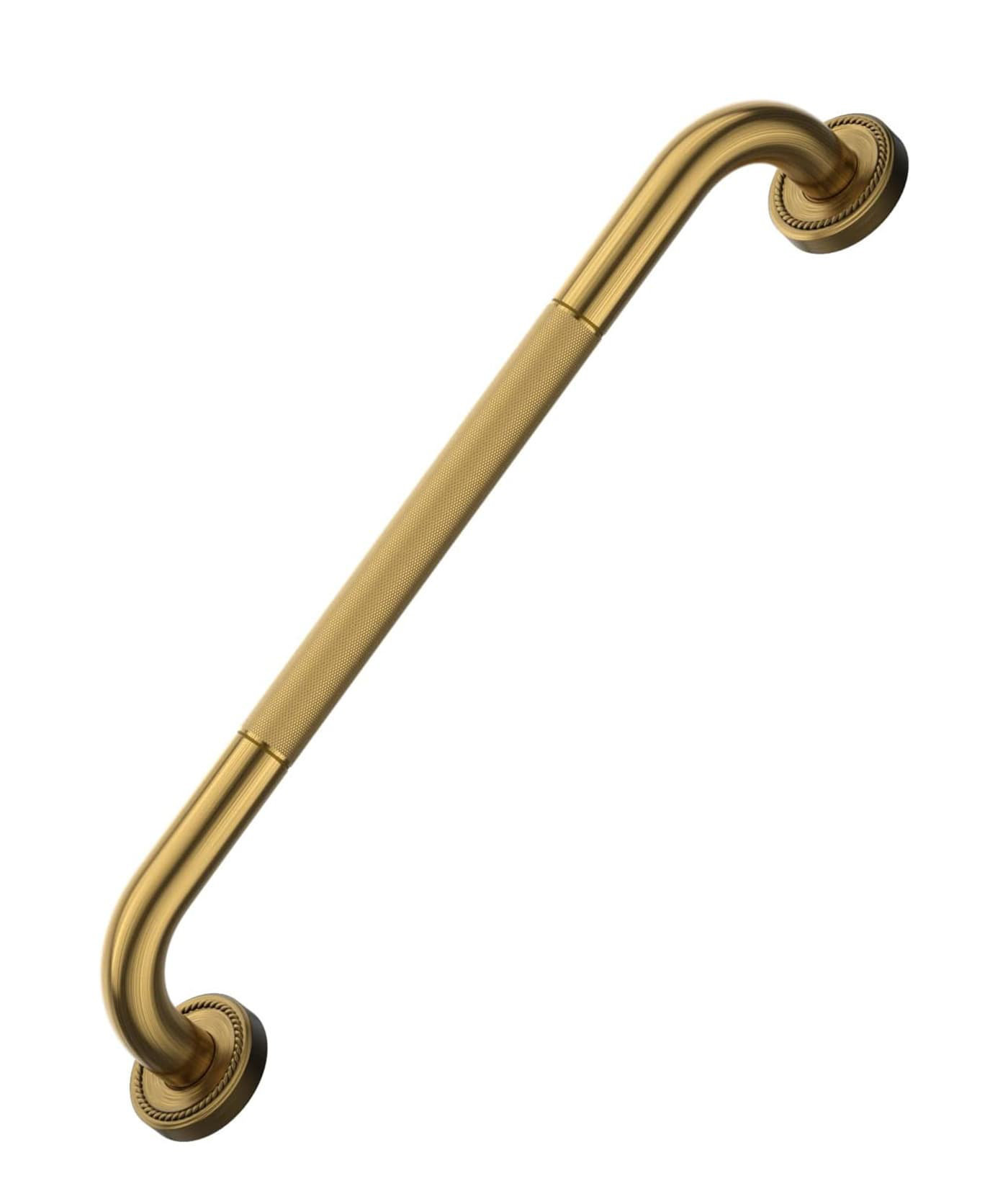 VITELER 20 Inch Bronze Shower Grab Bar, Antique Brass Bathroom Grab Bar ...