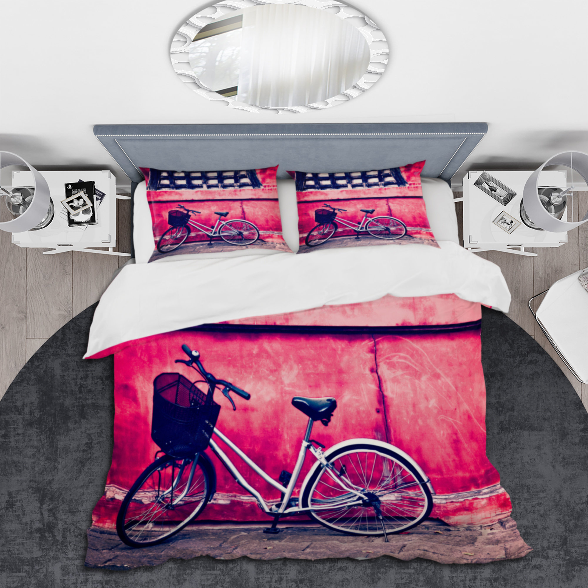 Design Art Bike By Oriental Zozoji Temple Tokyo - Vintage Duvet Cover ...