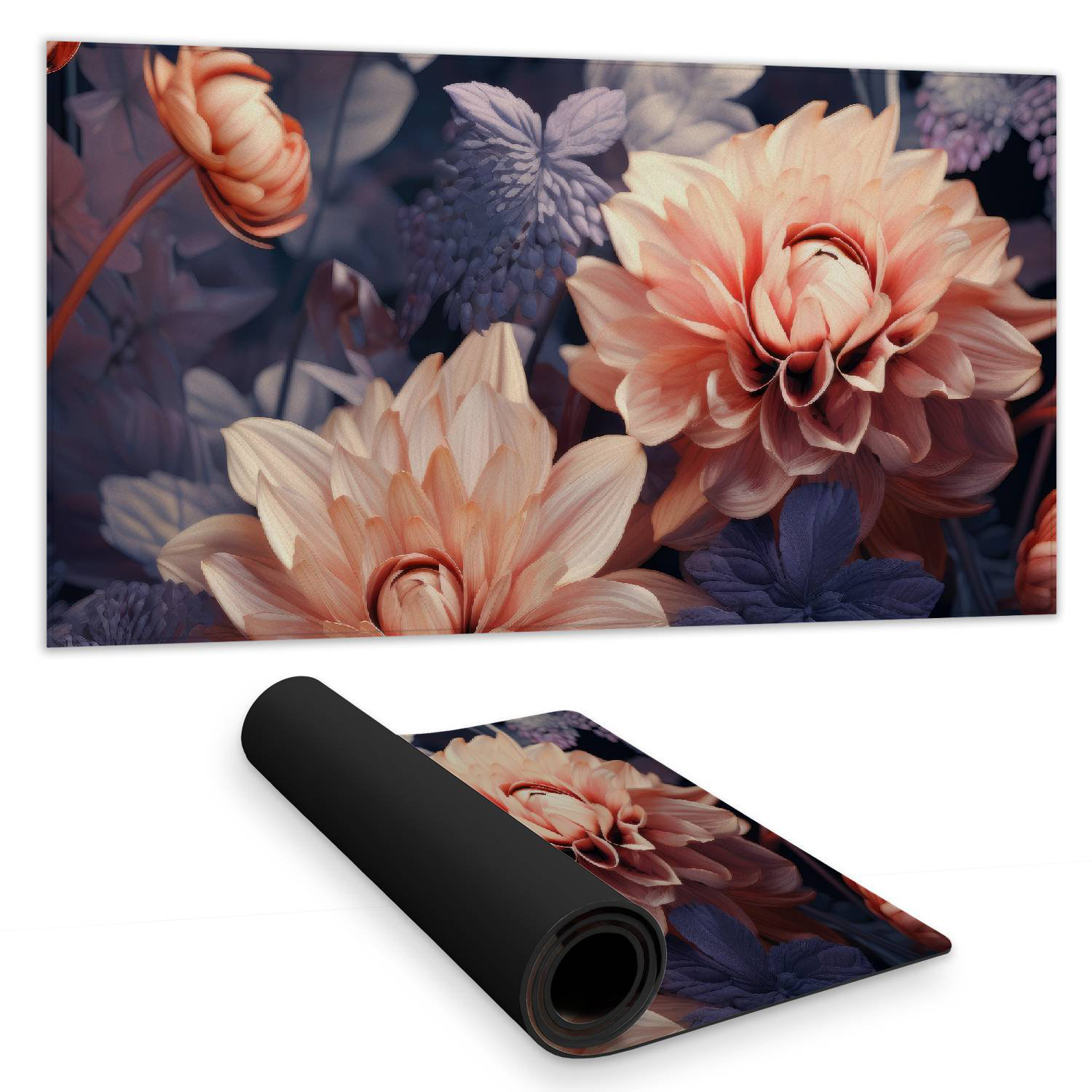 East Urban Home Pink and purple - 15.75"x31.50" Desk mat | Wayfair