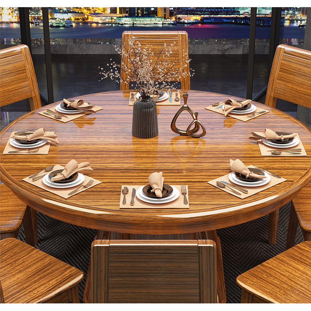Waagy Modern Chinese style round dining table set | Wayfair