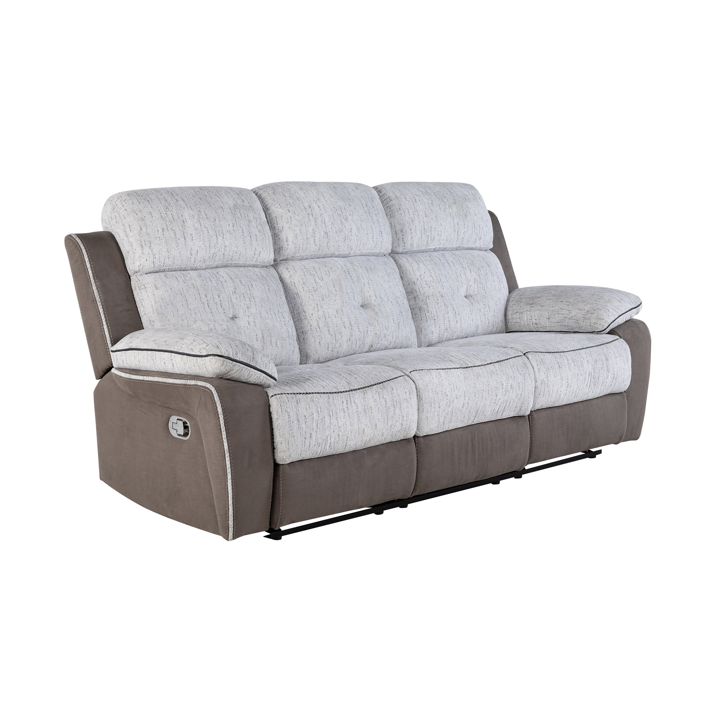 Latitude Run® 5050 Charcoal / Blacck Reclining Sofa | Wayfair