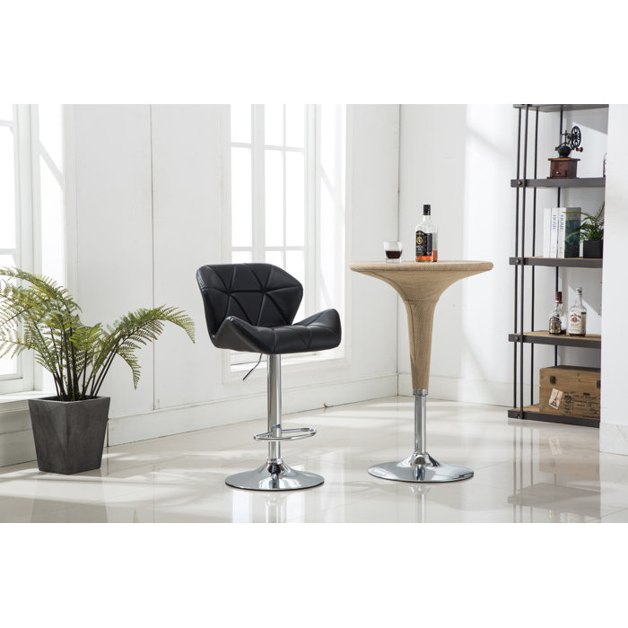 Wrought Studio Ferrer Swivel Adjustable Height Stool & Reviews | Wayfair