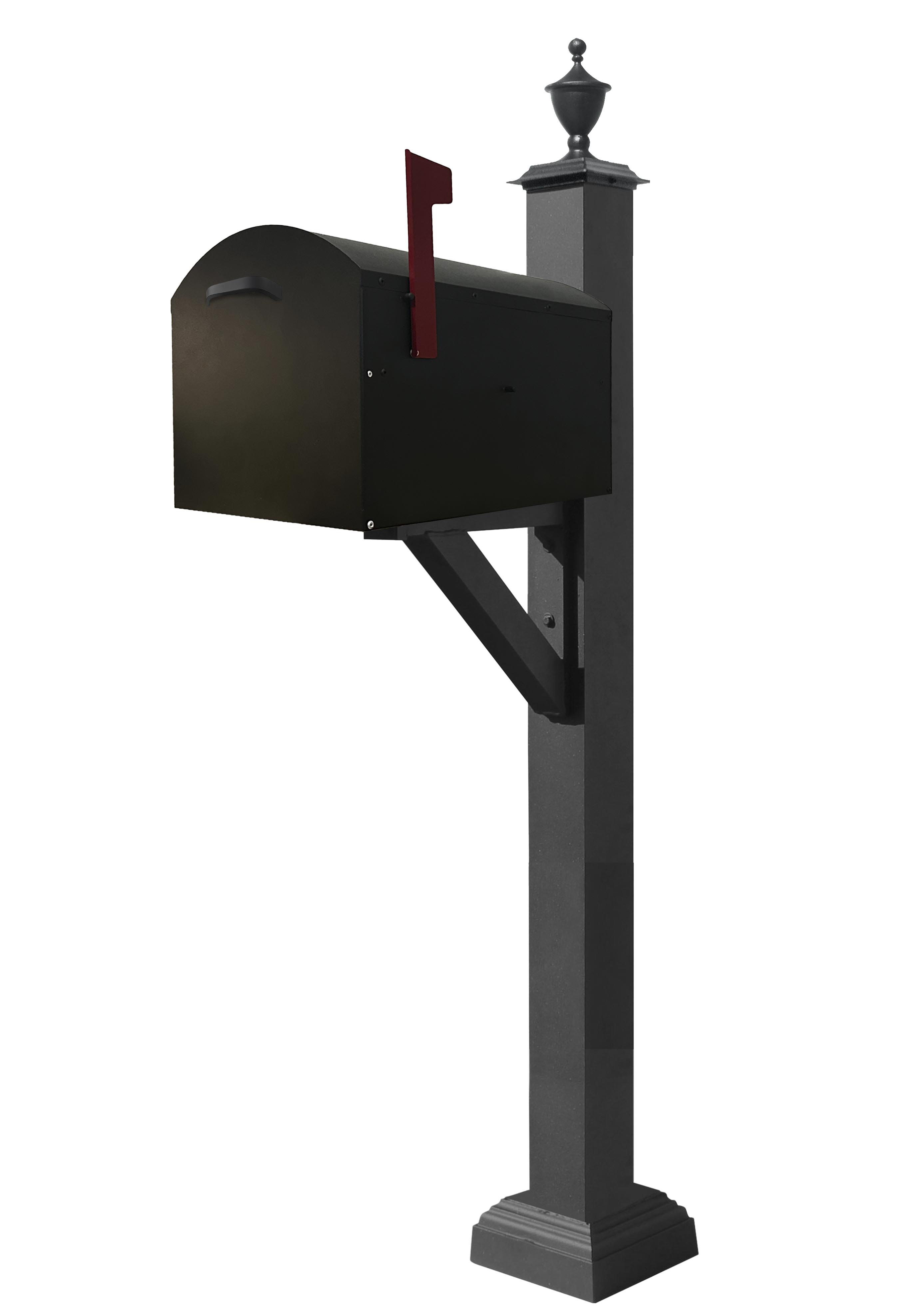 Qualarc Westhaven System With Whitney Mailbox, Square Collar & Urn ...