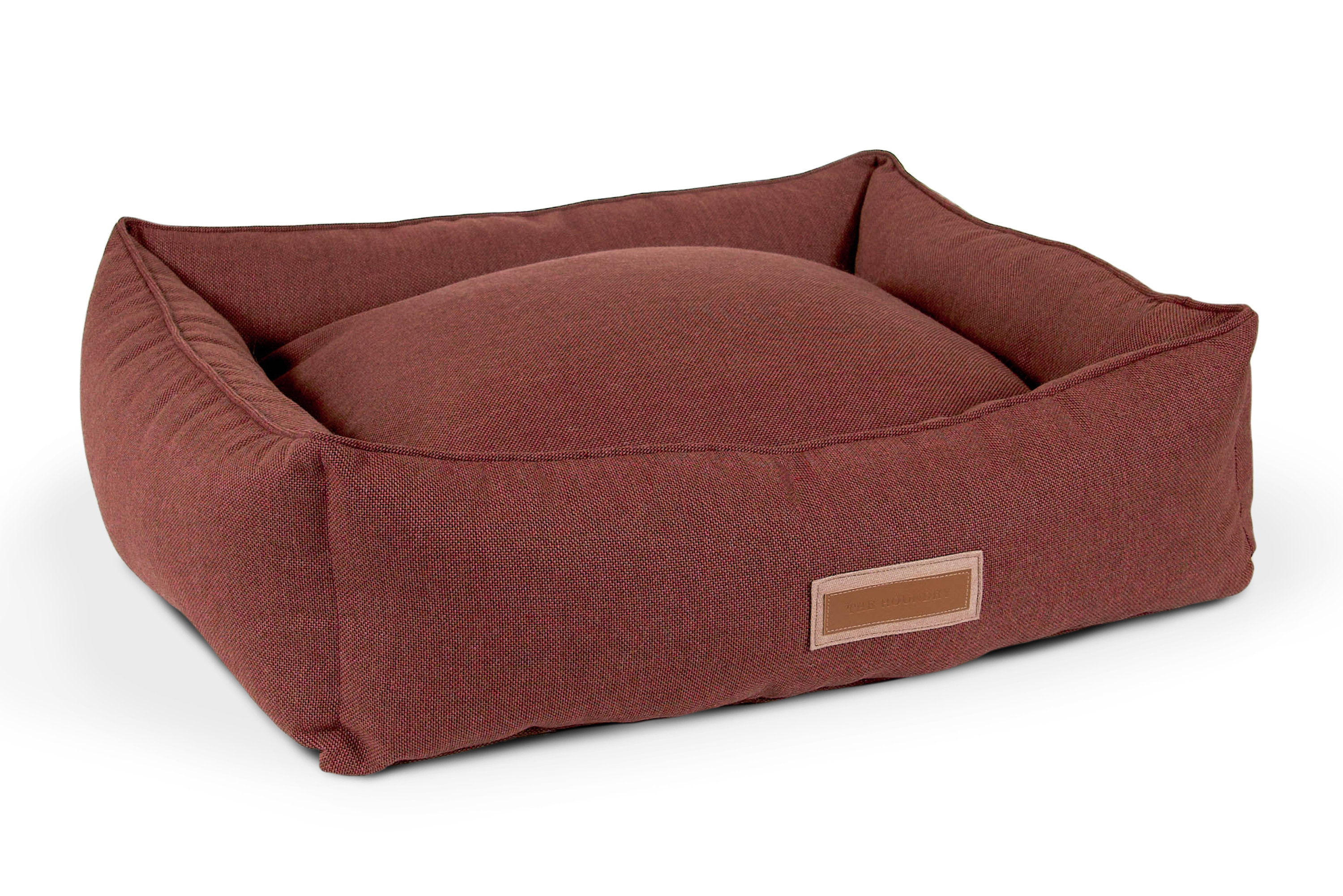 TheHoundry Hugger Pet Bed in Sunbrella Puppy Belly Pink | Wayfair