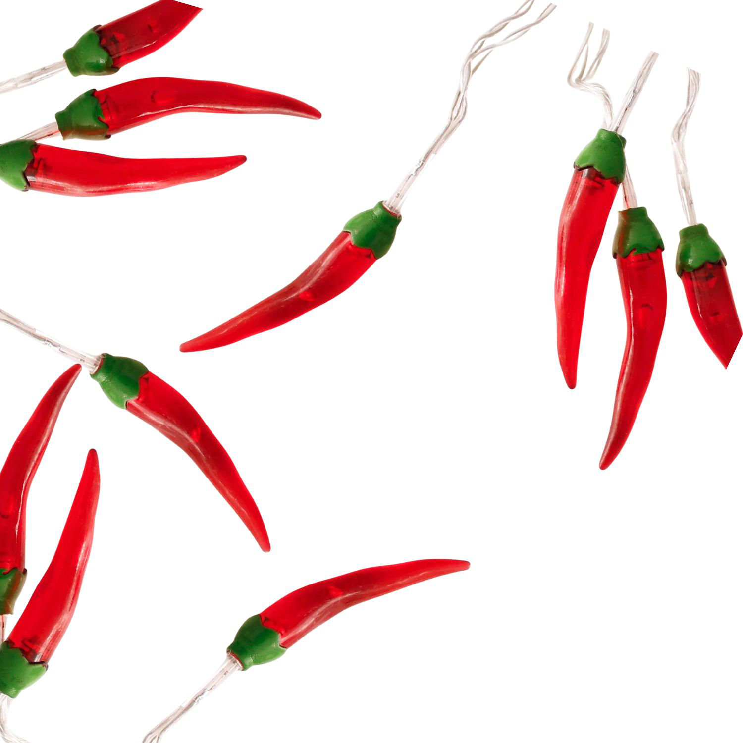 Dakota Fields Chili Pepper String Lights – 10 Warm White LED Indoor ...