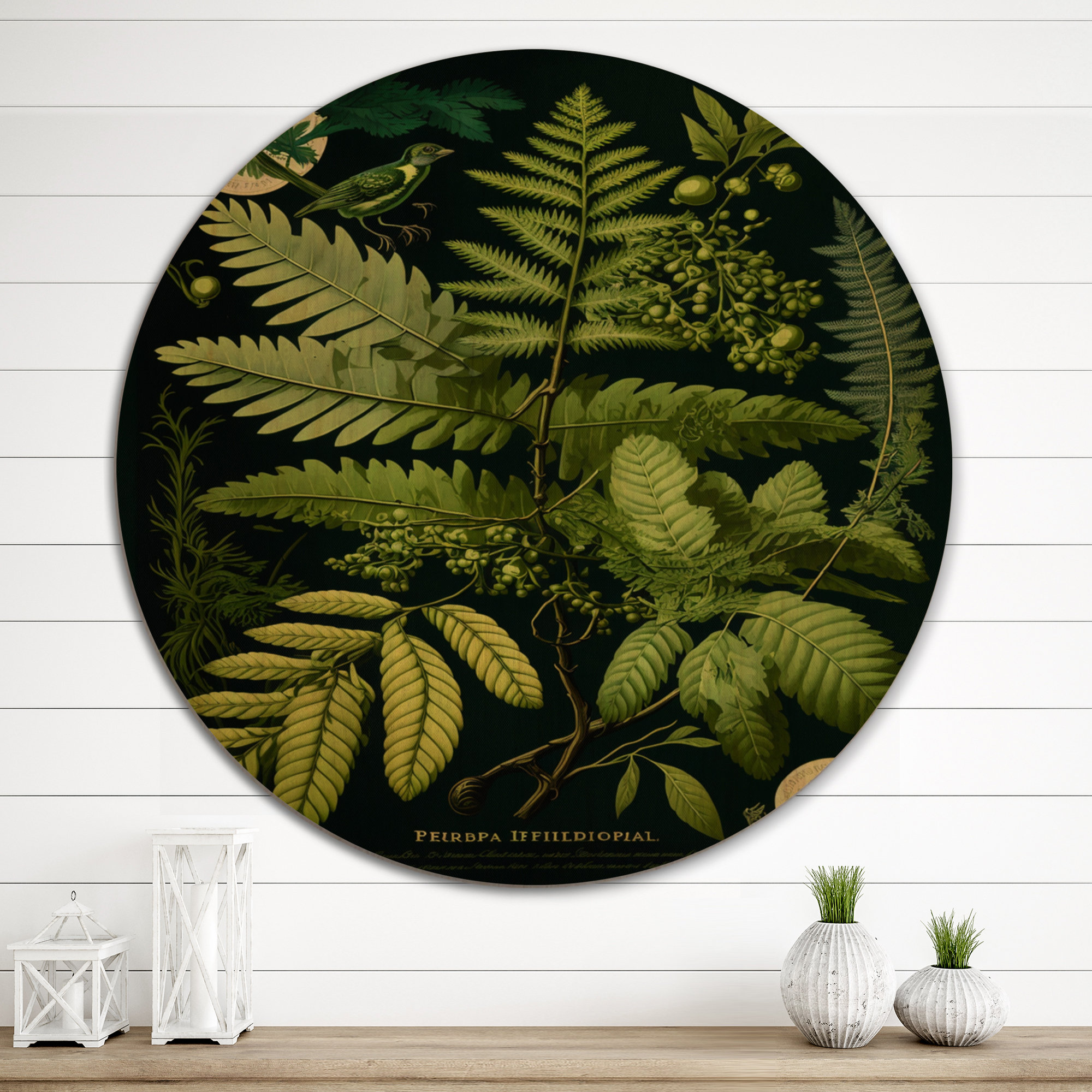 Bay Isle Home™ Fern on Retro Victorian Chart V - Floral Ferns Wood Wall ...