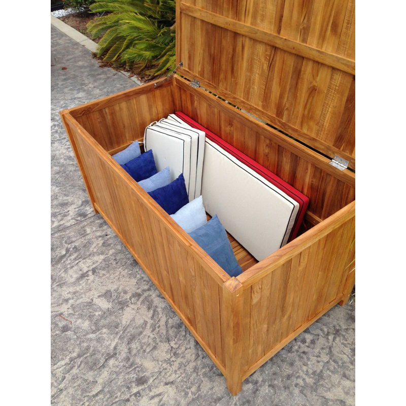 Bay Isle Home™ Everleigh Teak Deck Box & Reviews | Wayfair