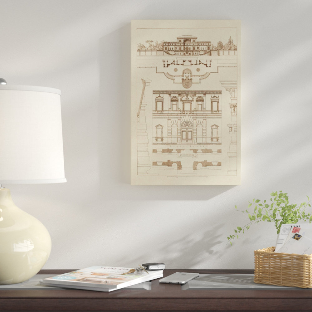 East Urban Home 'Villa Sacchetti Villa Papa Giulio at Rome' Graphic Art ...