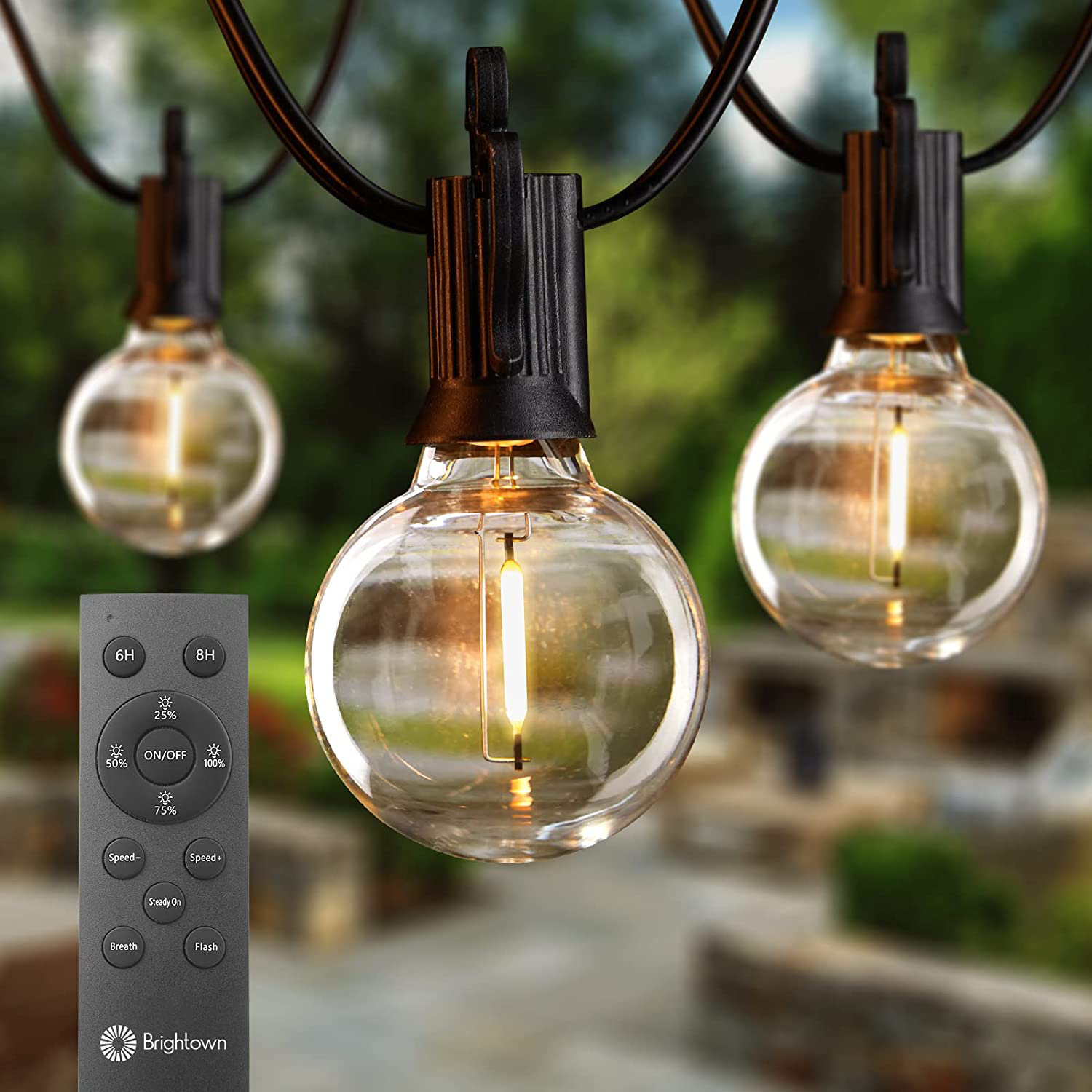 The Holiday Aisle® Ilari 38' Outdoor 4 - Bulb Globe String Light | Wayfair