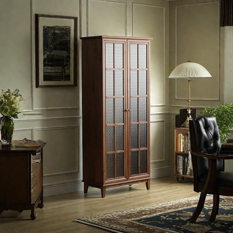 Parttlion American style solid wood bookcase simple locker - Wayfair Canada