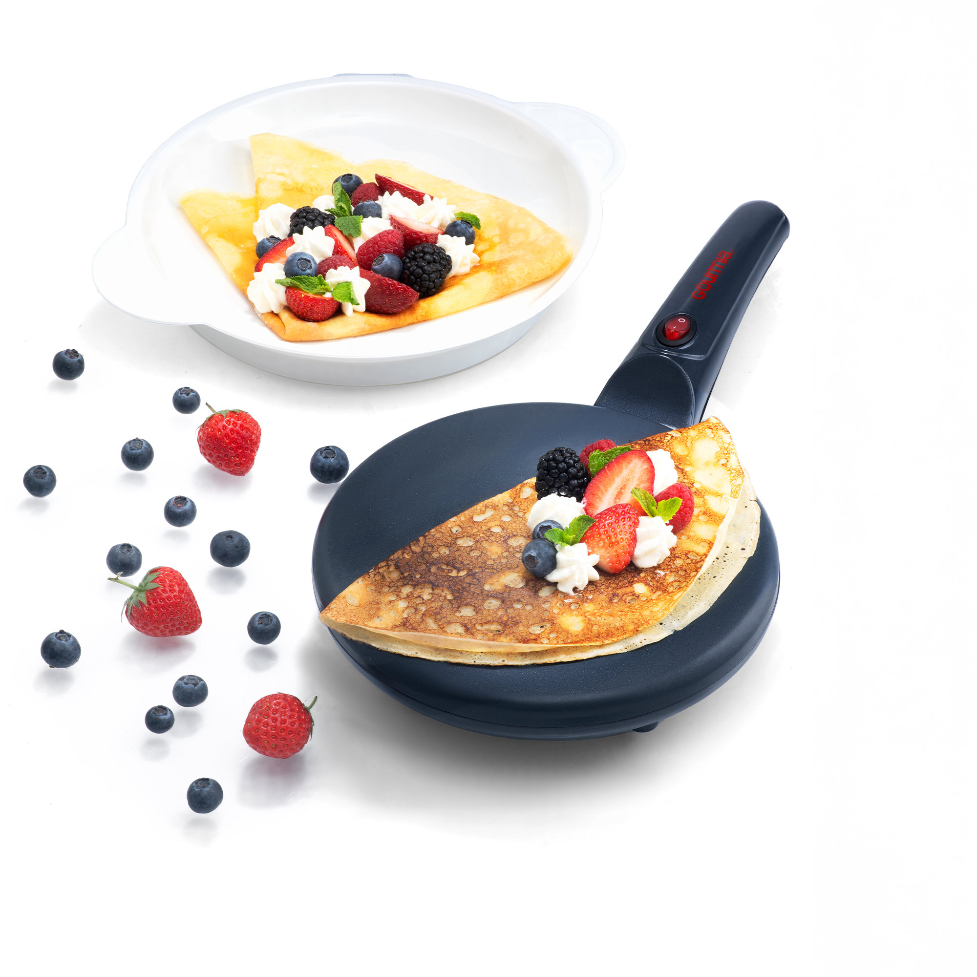 Gourmia 8” Crepe Maker – Nonstick Ceramic Electric Griddle For Crepes, Tortillas & Omelets ...