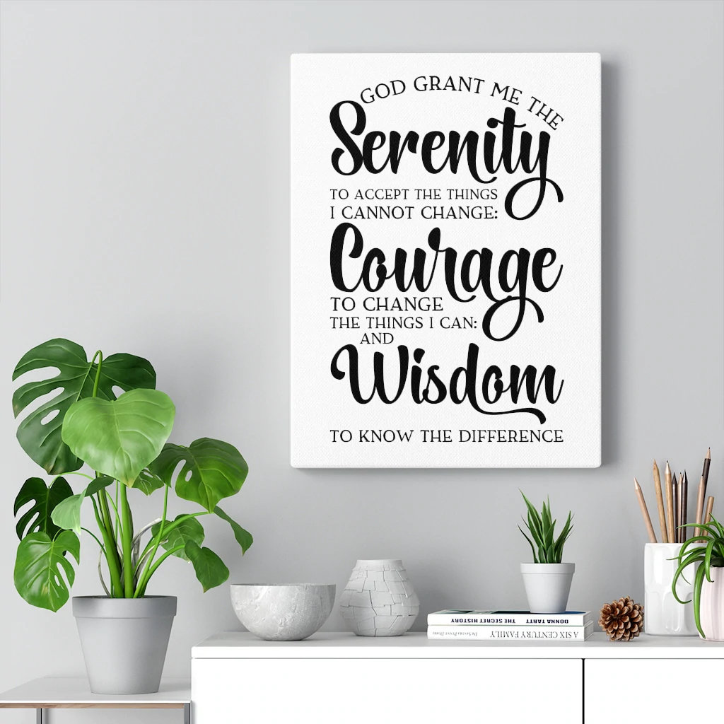 Trinx Serenity Courage Wisdom Christian Wall Art Print Ready to Hang ...