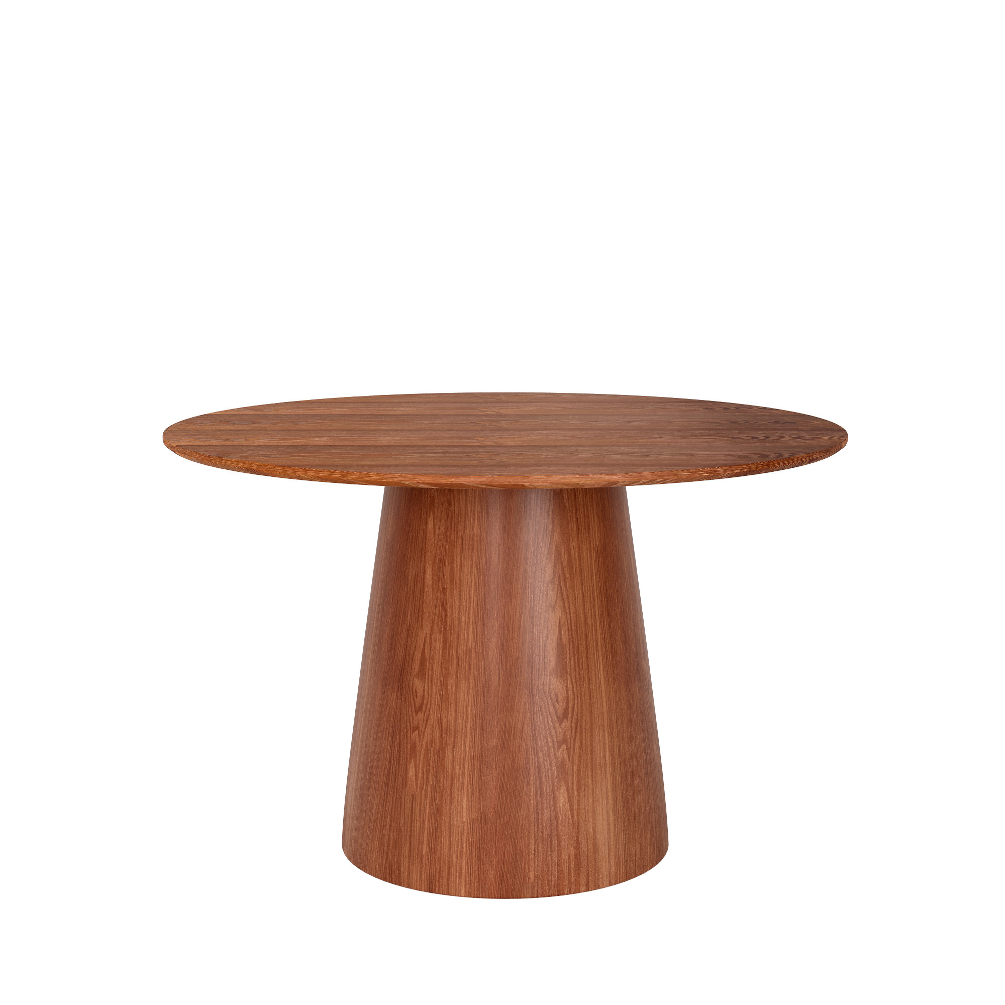 NFusion Timothy Round Rubberwood Dining Table with Pedestal Base | Wayfair