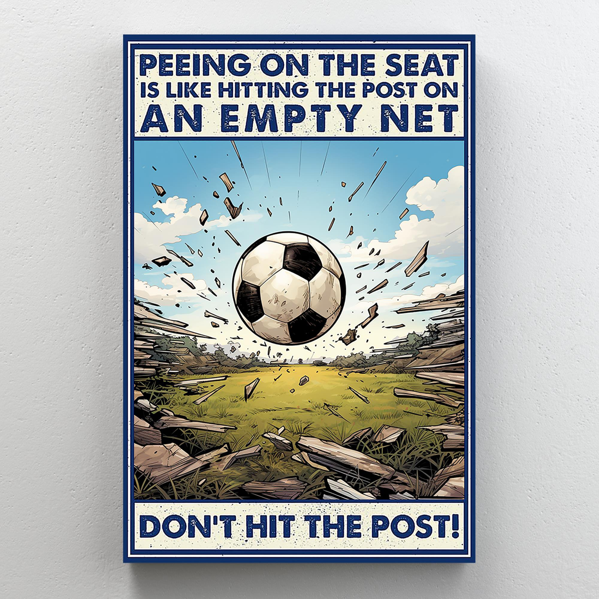 MentionedYou Football Dont Hit The Post - 1 Piece Rectangle Gra ...