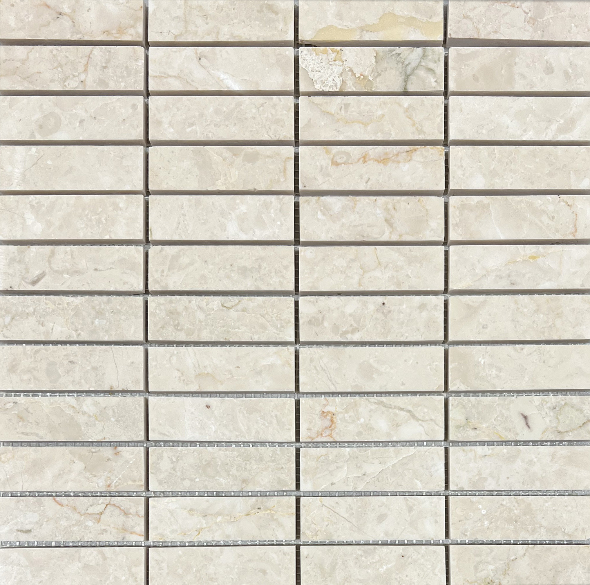 SB TILE AND STONE 1" x 3" Straight Edge Mosaic Sheet Wall Tile | Wayfair