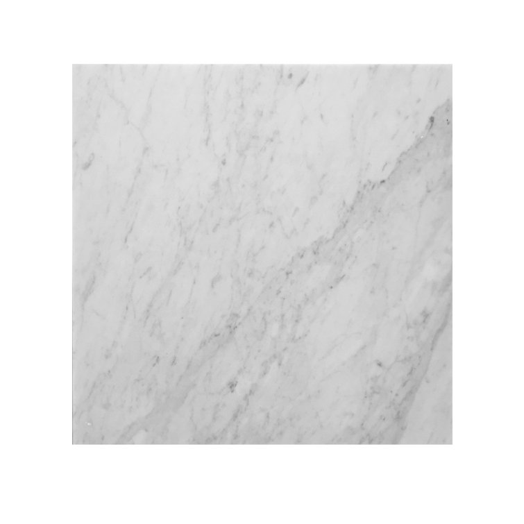 Seven Seas Collection Bianco Carrara 18" x 18" Marble Wall & Floor Tile ...