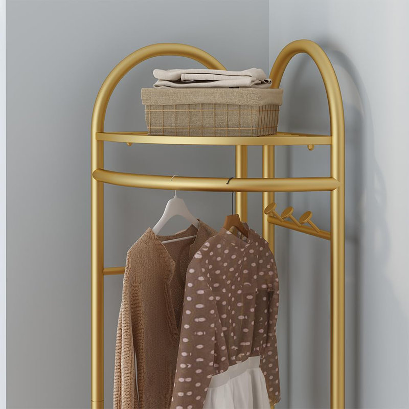 Mercer41 Metal Corner Coat Racks, Clothing Racks Hall Tree | Wayfair