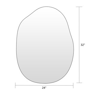 BEAUTYPEAK Asymmetric Mirror, Irregular Wall Mirror, Unique Shape Wall ...