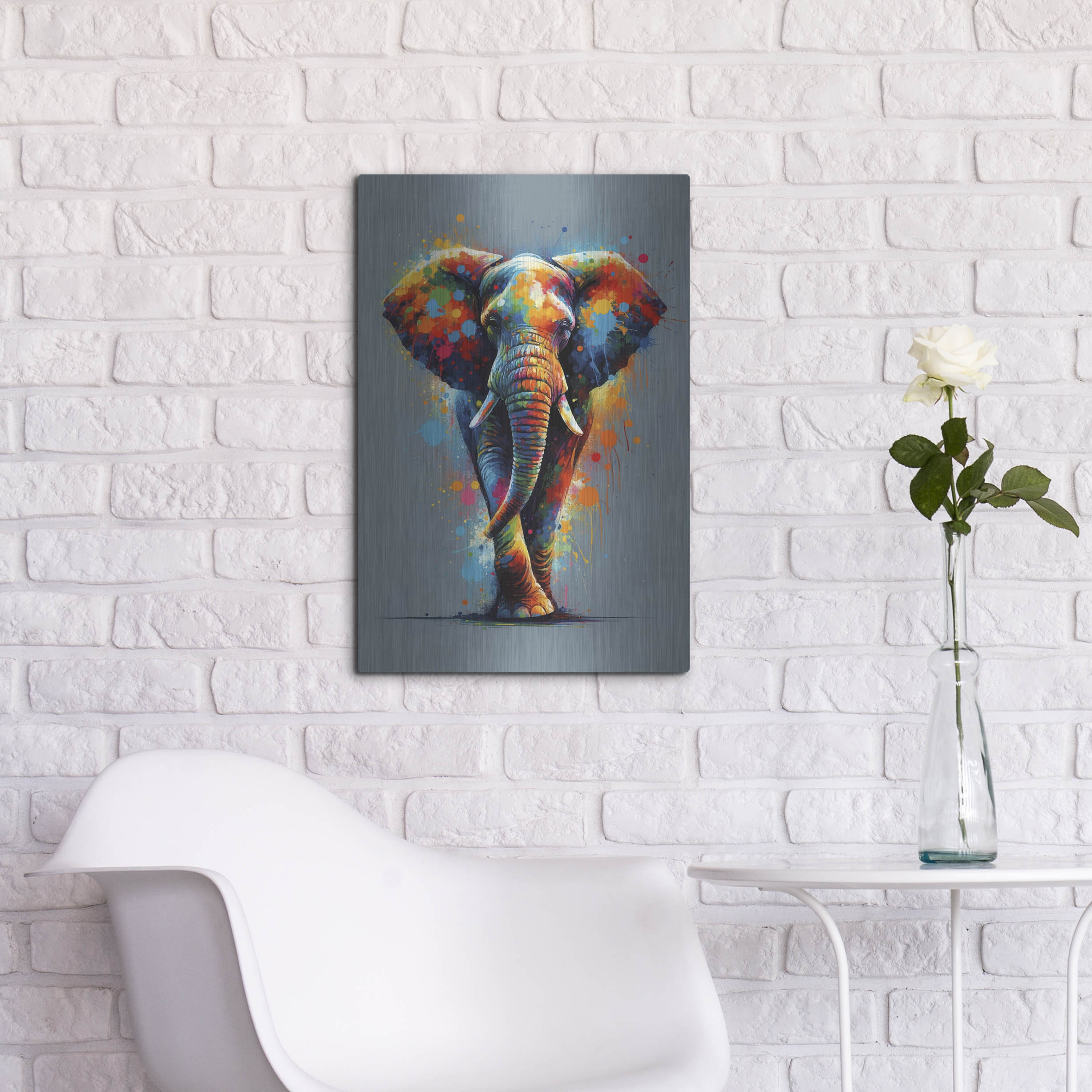 Ivy Bronx 'The Colorful Elephant' by Andreas Magnusson Metal Wall Art | Wayfair