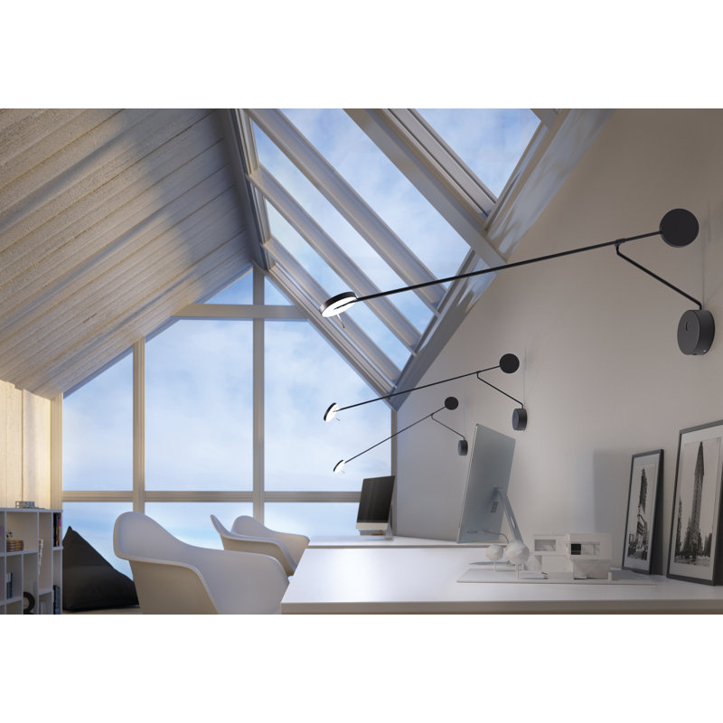 LedsC4 by Bover 1 - Light LED Dimmable Matte Black Swing Arm | Wayfair