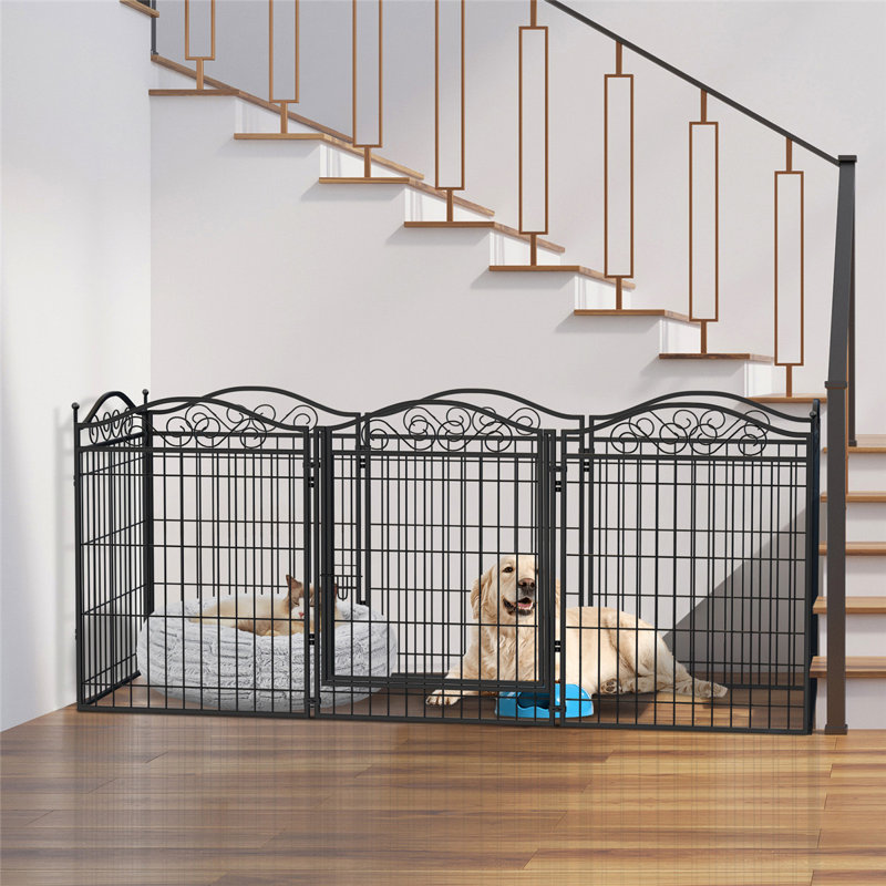 BingoPaw 8 Panels Portable Barrier Dog Pen & Reviews | Wayfair