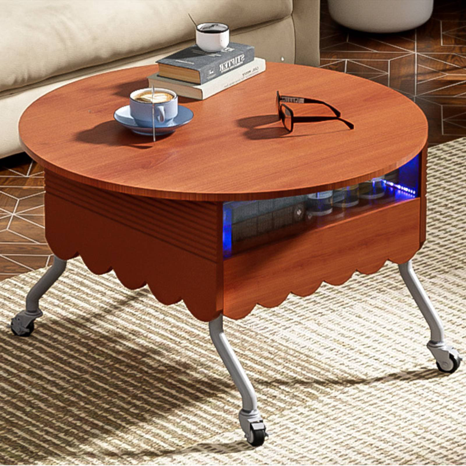 multicolour coffee table