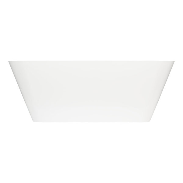 Signature Hardware Inoma 66'' x 31'' Freestanding Soaking Solid Surface ...