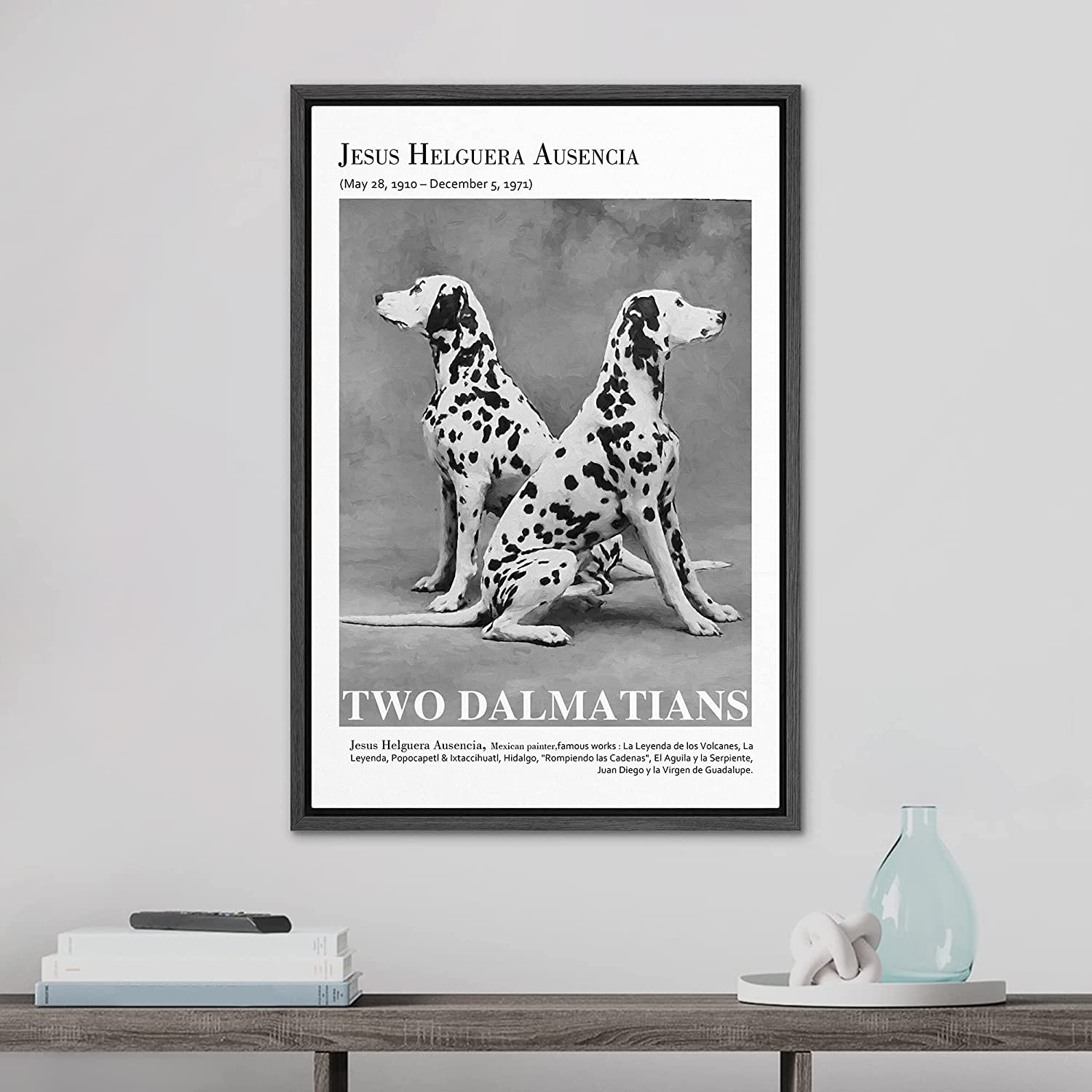 SIGNLEADER Framed Canvas Print Wall Art Jesus Ausencia Watercolor ...