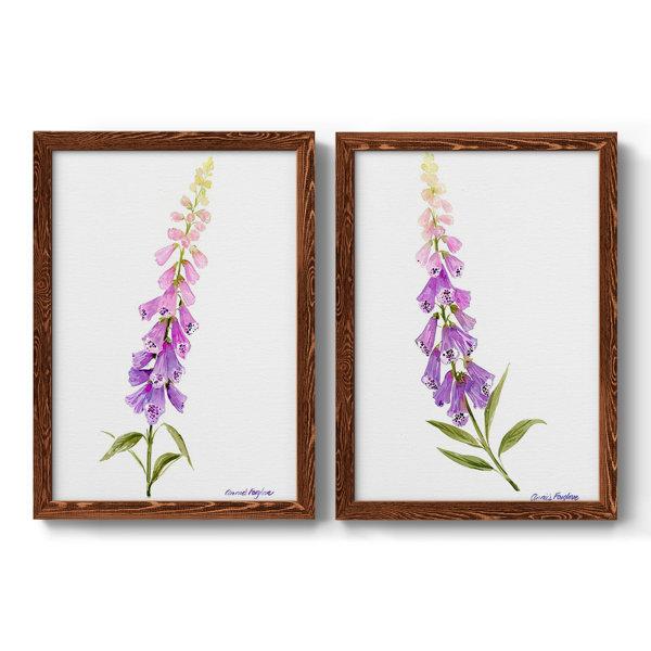 WexfordHome " Annie's Foxglove I " 2 - Pieces Painting Print - Wayfair ...