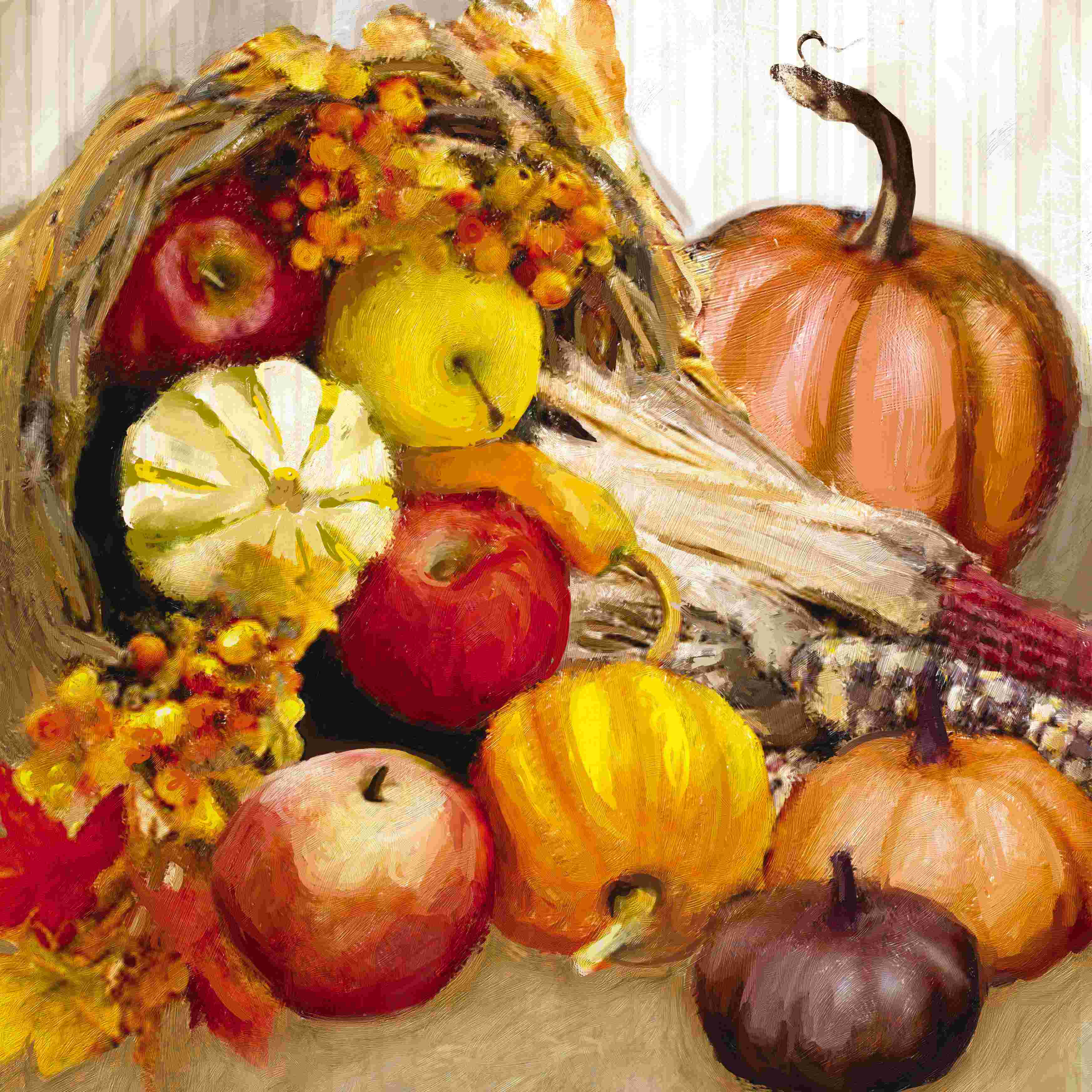 August Grove® Cornucopia 2 - Wrapped Canvas Painting | Wayfair
