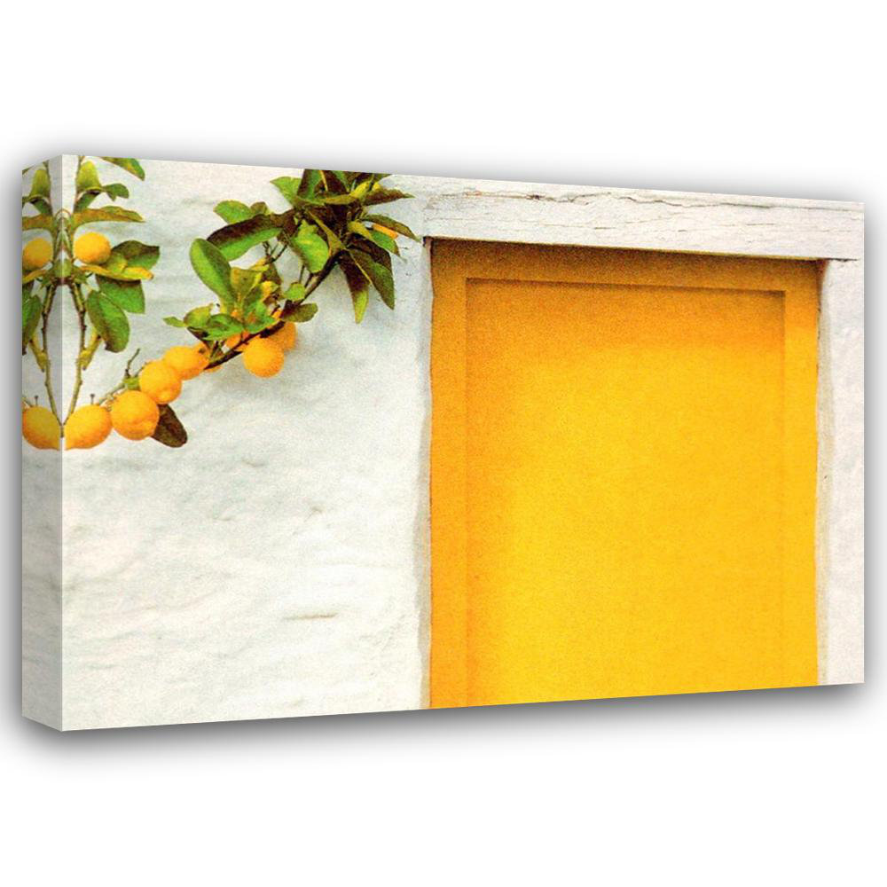 Gracie Oaks Lemons with Yellow Door IMA-M476 | Wayfair