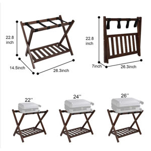 Ecomex Folding Wood Luggage Rack & Reviews | Wayfair