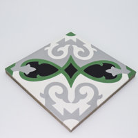 Moroccan Mosaic Argana 8" x 8" Cement Patterned Wall & Floor Tile ...