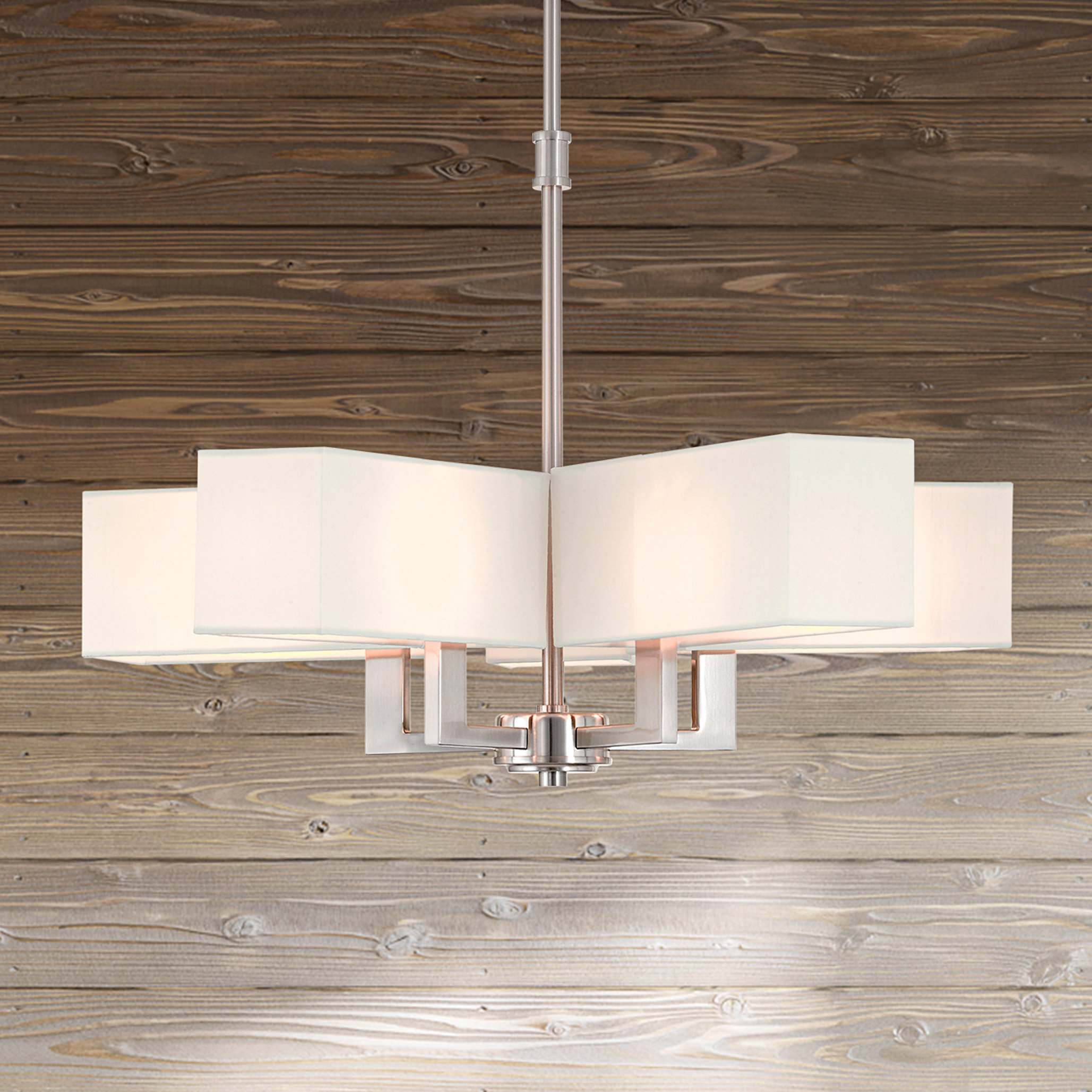 Wade Logan® Azil 5-Light Shaded Geometric Chandelier & Reviews | Wayfair