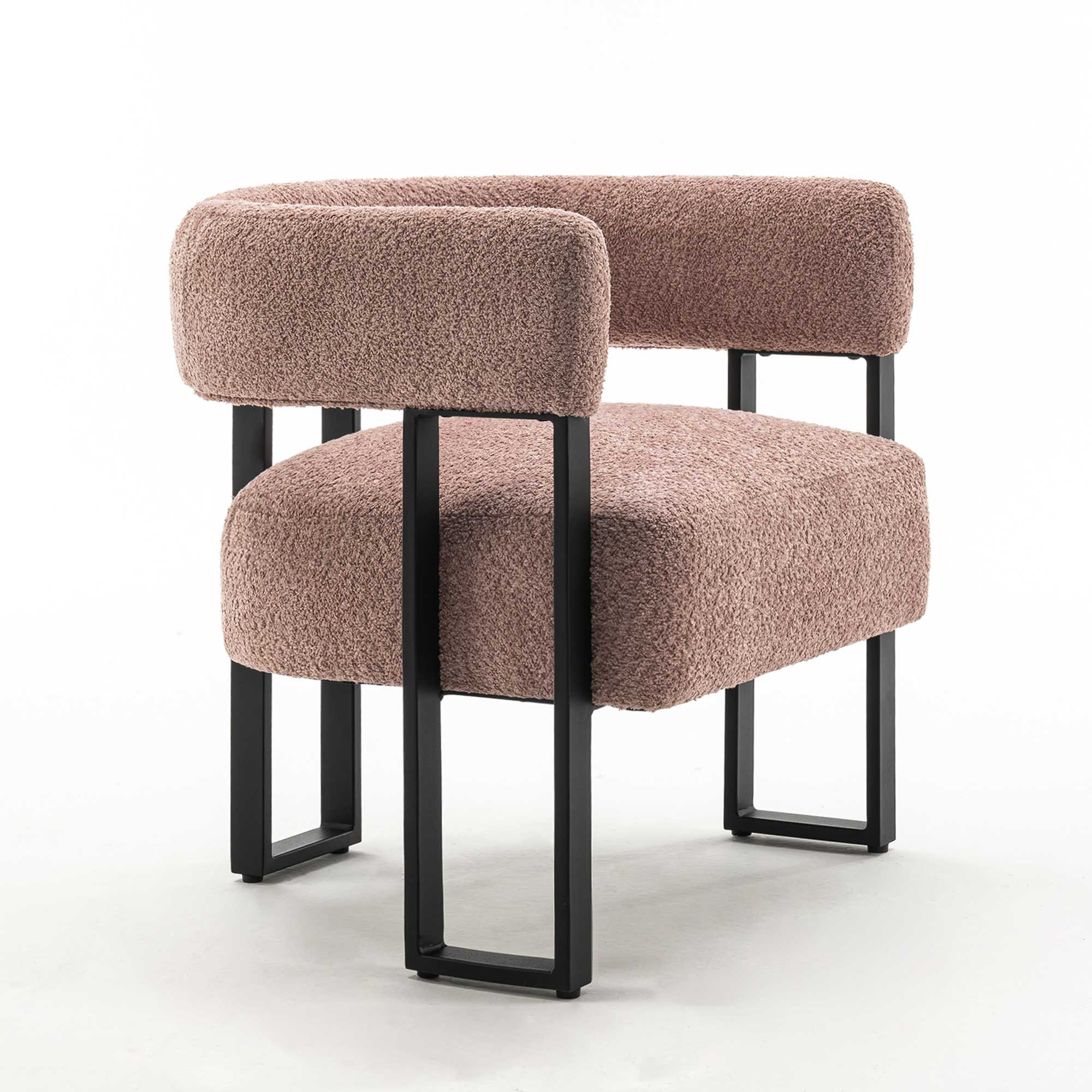 Orren Ellis Upholstered Dining Chairs Modern Wingback Arm Chairs With ...