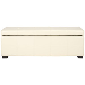 Red Barrel Studio® Alescia Faux Leather Upholstered Storage Bench ...