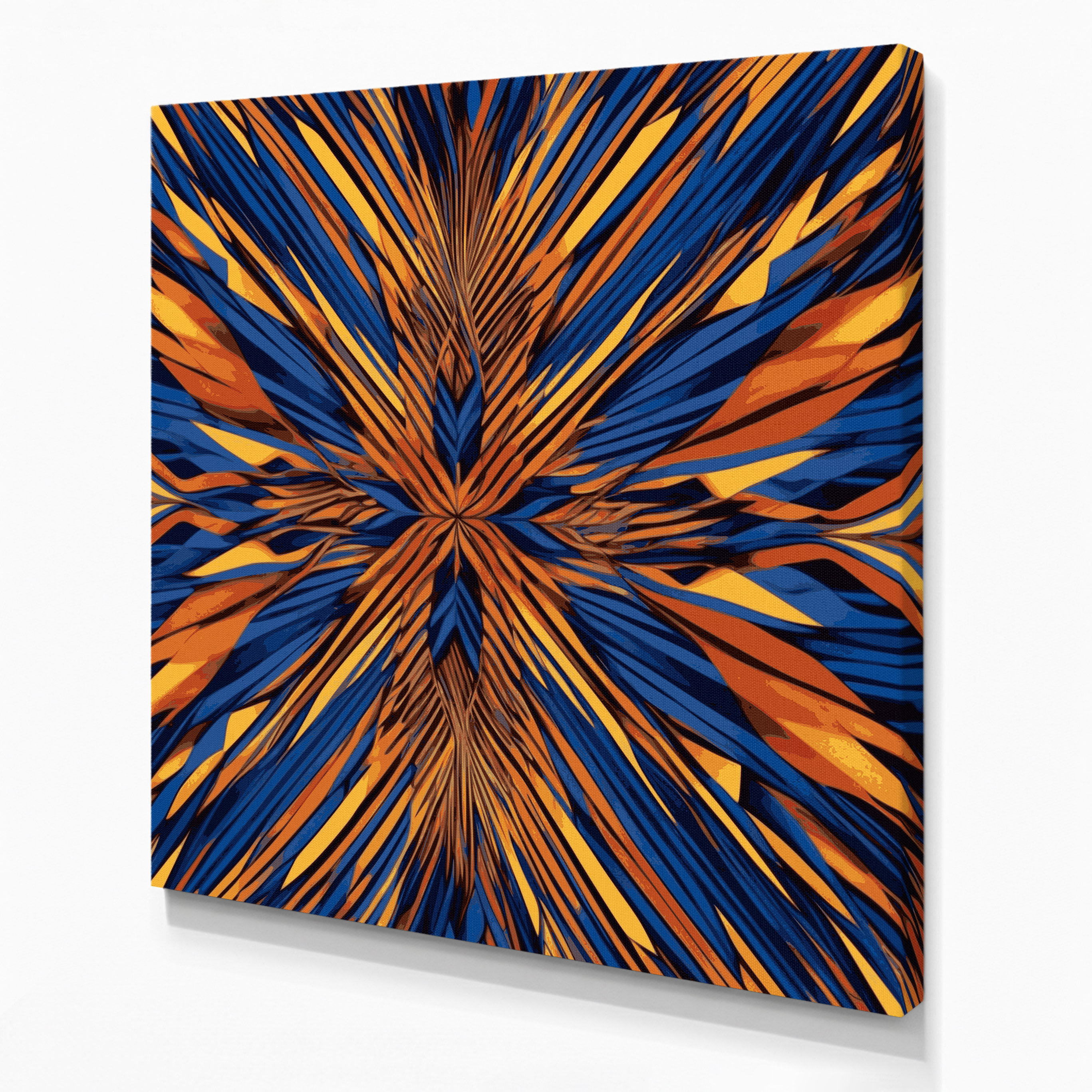 Ivy Bronx Op Art 31 Purple Canvas Wall Art | Wayfair