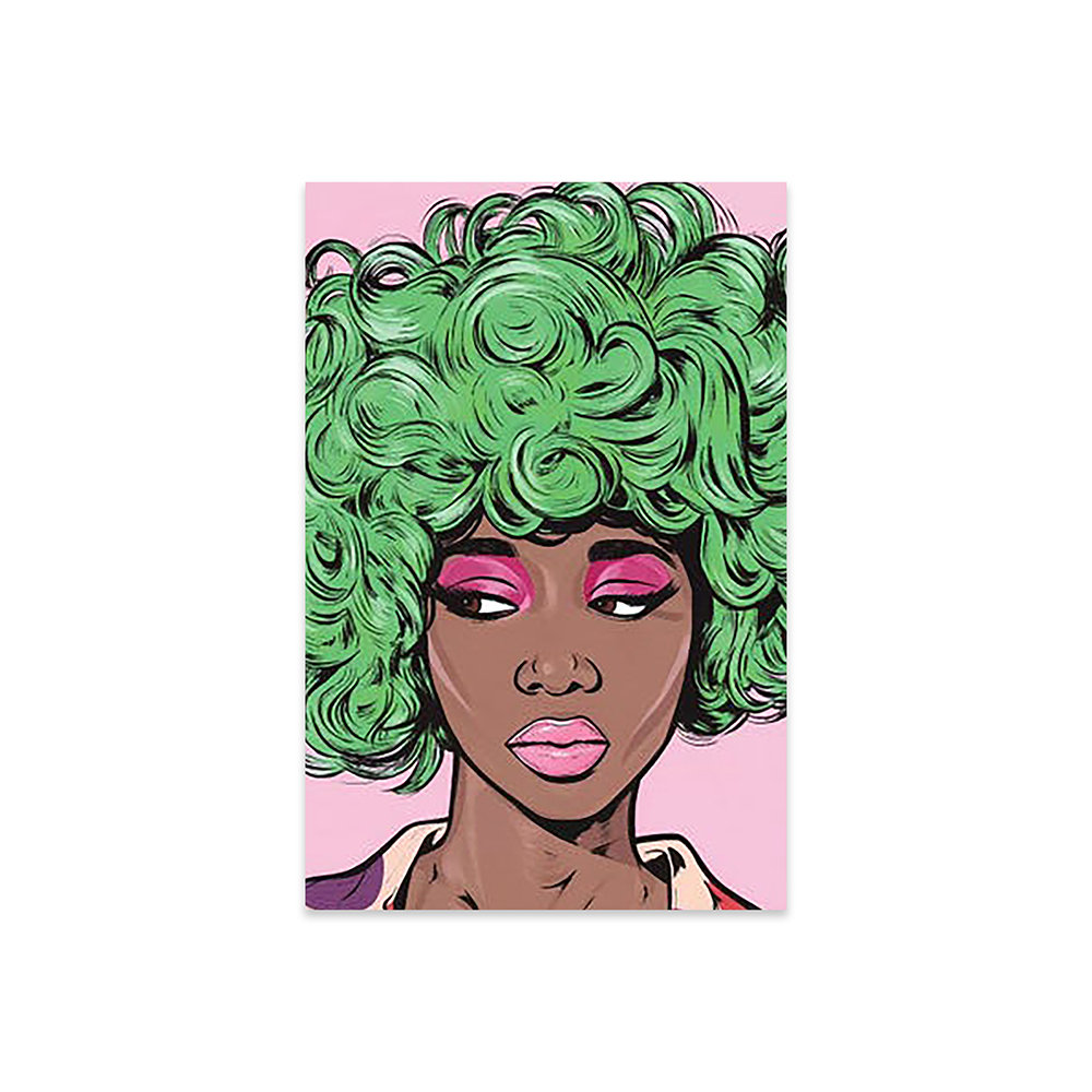 Red Barrel Studio Green Kawaii Comic Girl Print On Acrylic Glass ...