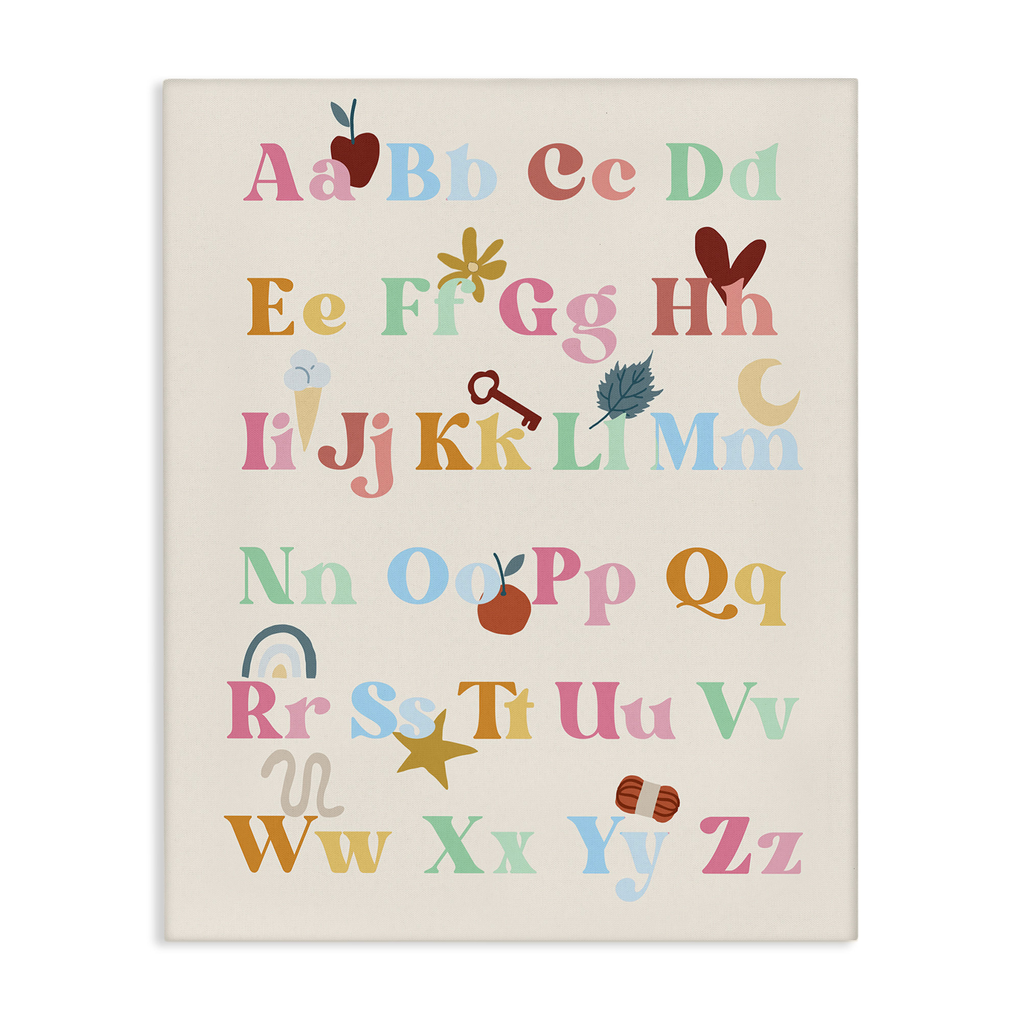 Trinx Fun Alphabet Chart Canvas Wall Art by Daphne Polselli | Wayfair