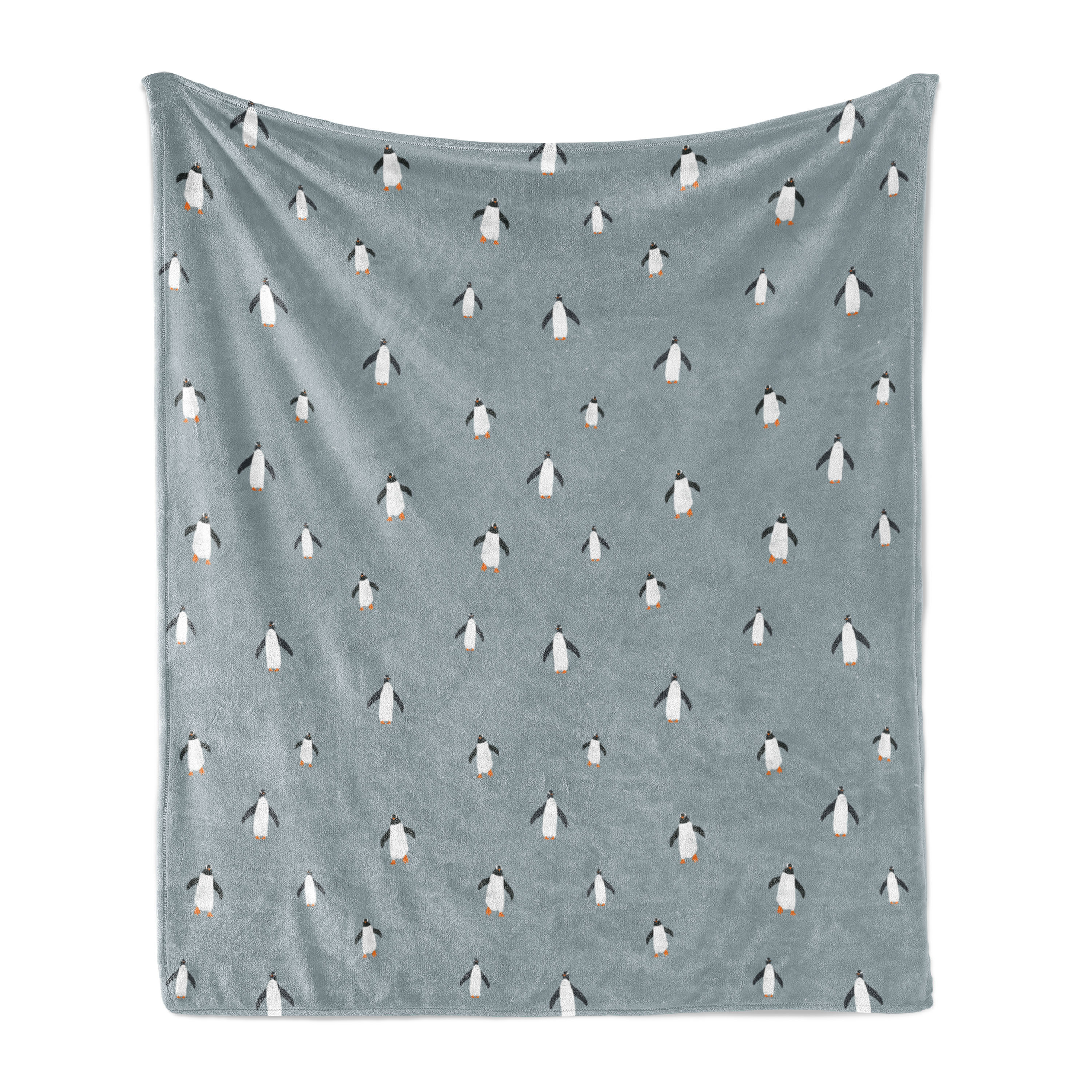 Ambesonne Penguin Fleece Throw Blanket Minimal Arctic Fauna Bird | Wayfair