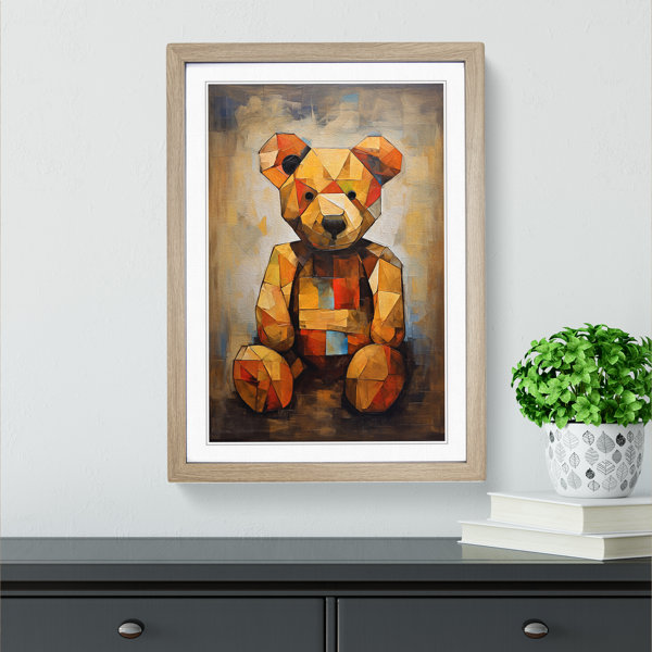 Big Box Art XYZ-FRM-V1223-6129 Teddy Bear Cubism No.3 - Single Picture ...