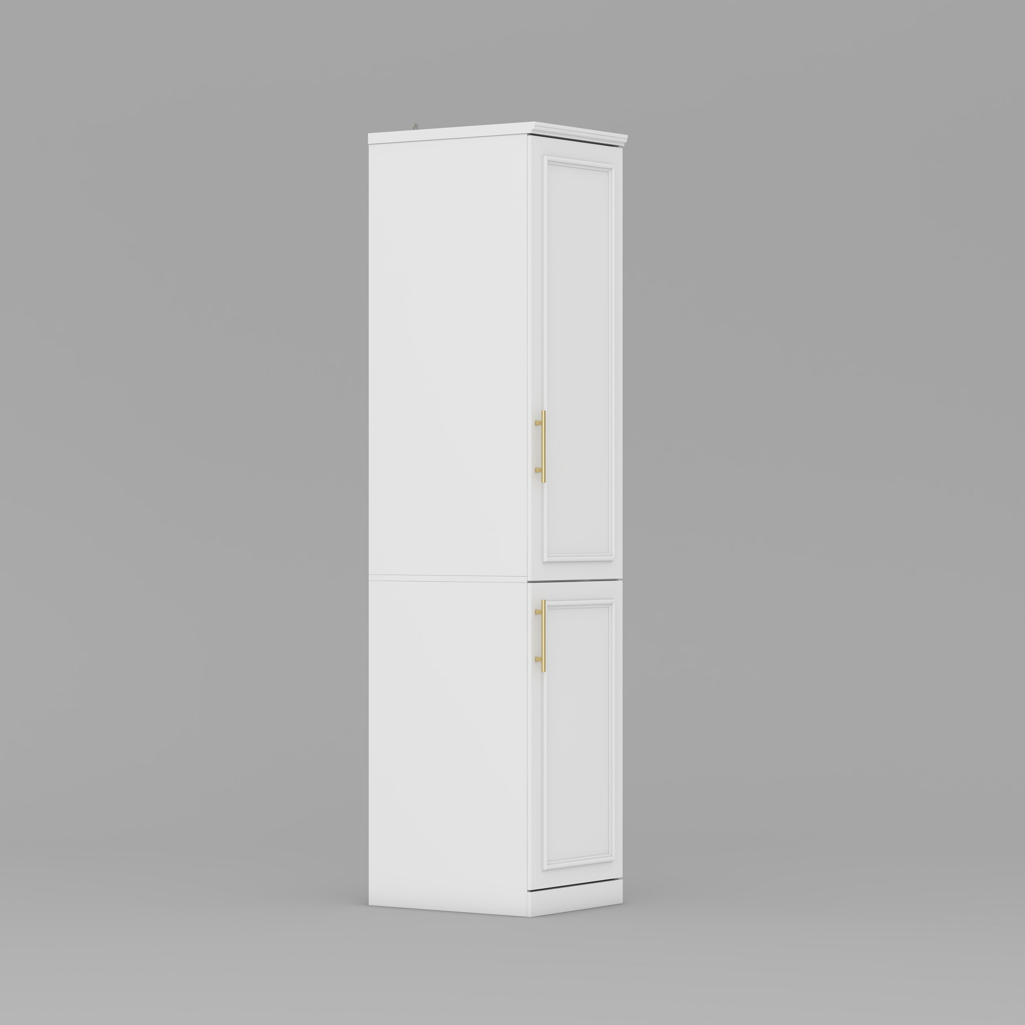 Winston Porter Compact Wardrobe With Dual Doors, Space-Saving Design ...